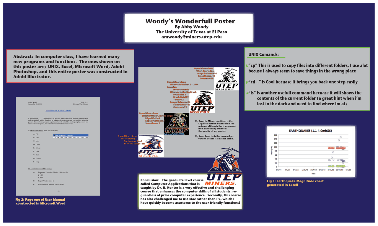 Computer Class: UNIX Command, UNIX, Adobe Photoshop | GEOL 5215 - Docsity