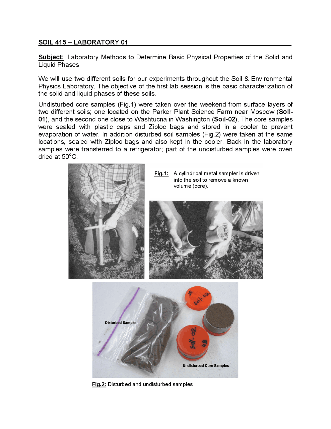 Laboratory Methods to Determine Basic Physical Properties of the Solid ...