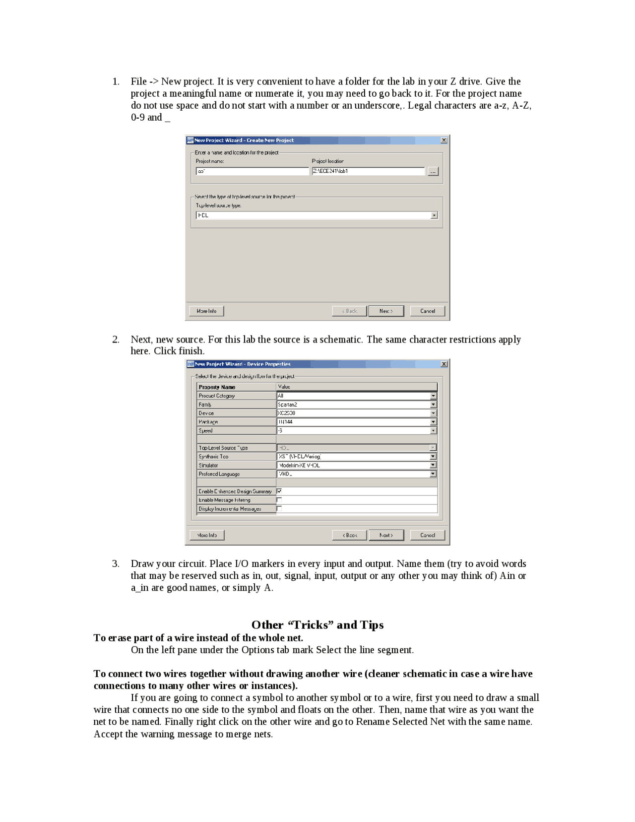 New File Project Logic Circuit Laboratory Ece 241 Docsity