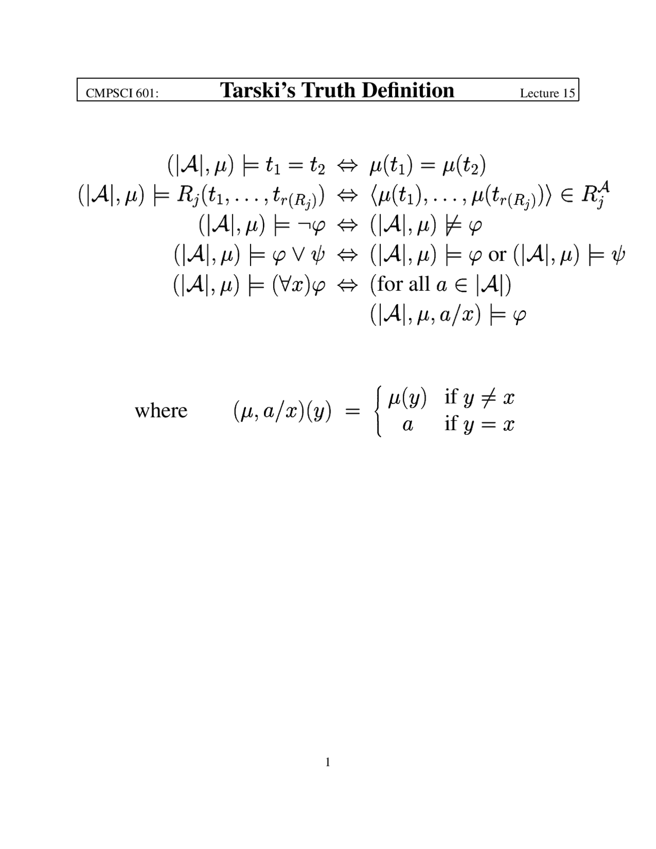 Making An Existentially Complete Structure Cmpsci 601 Docsity