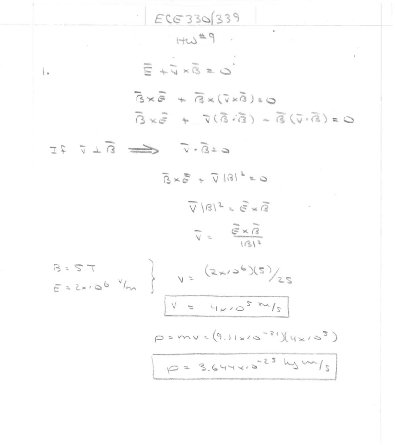 Handwritten Notes On Electromagnetics Ece 339 Docsity