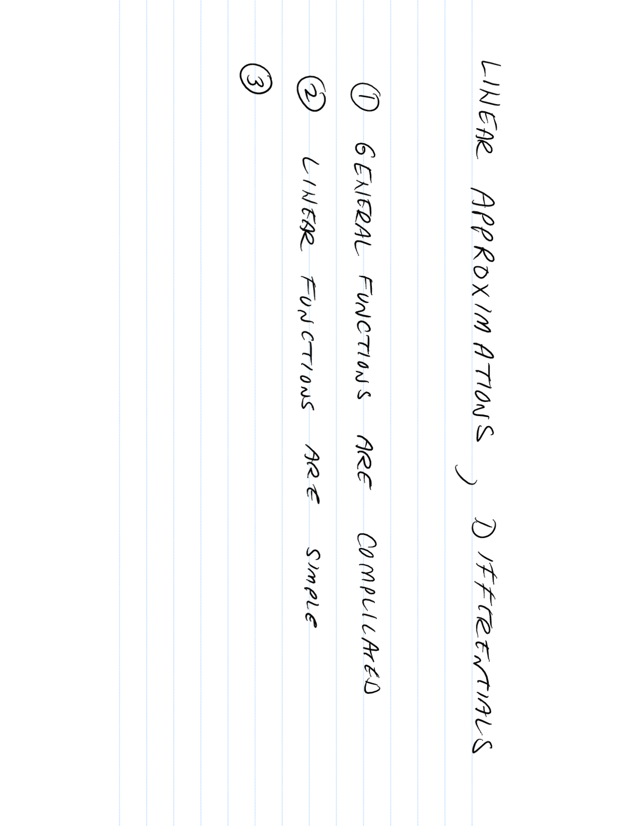 Linear Approximations Handwritten Notes Math 121 Docsity