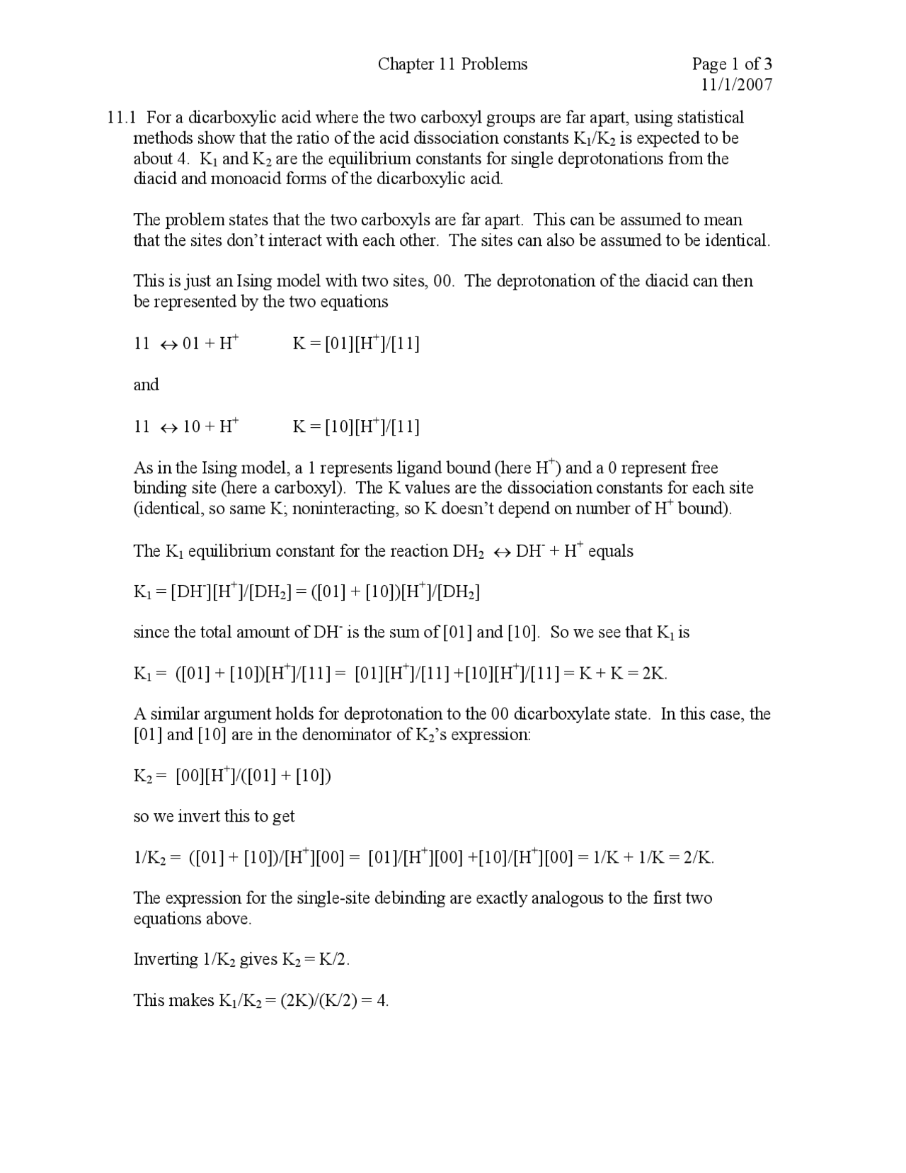 Practice Problems On Elementary Physical Chemistry Chem 471