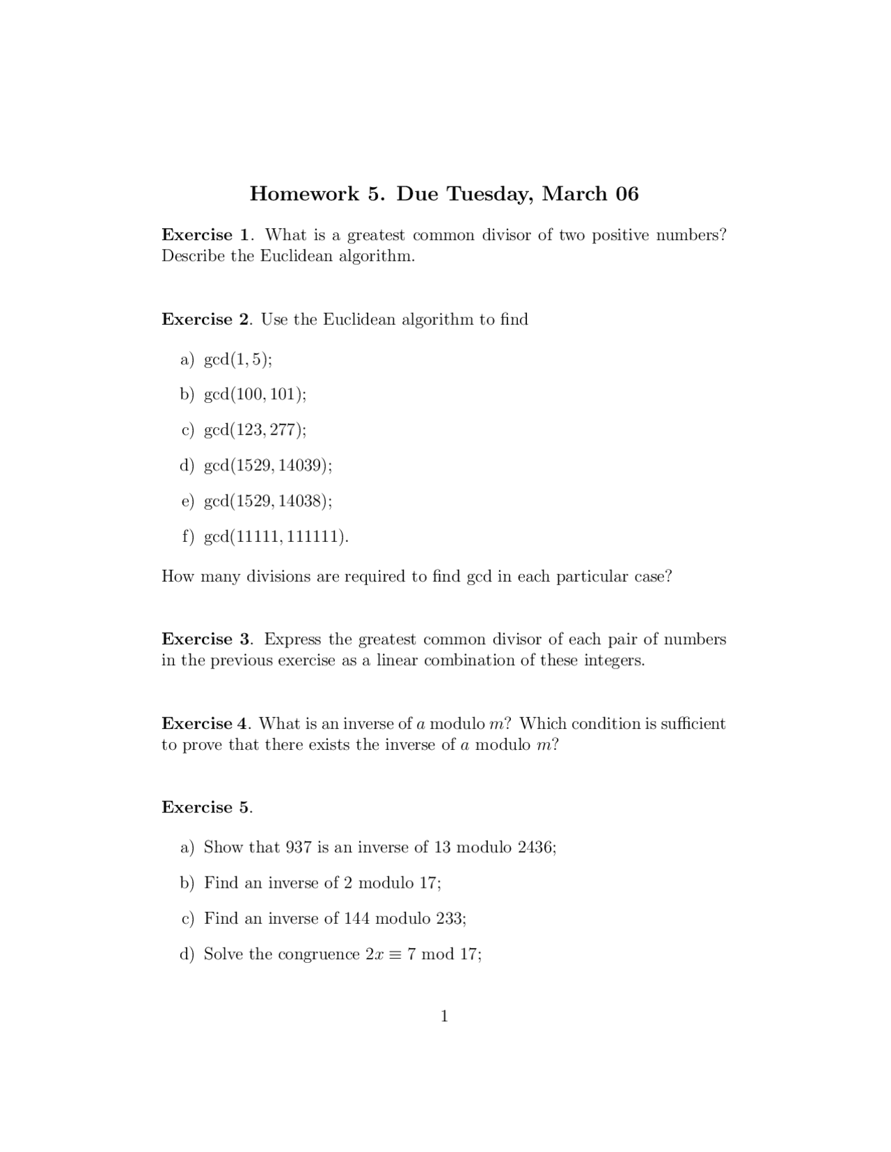 17 Exercises on Principles of Strong Mathematical Induction - Homework ...
