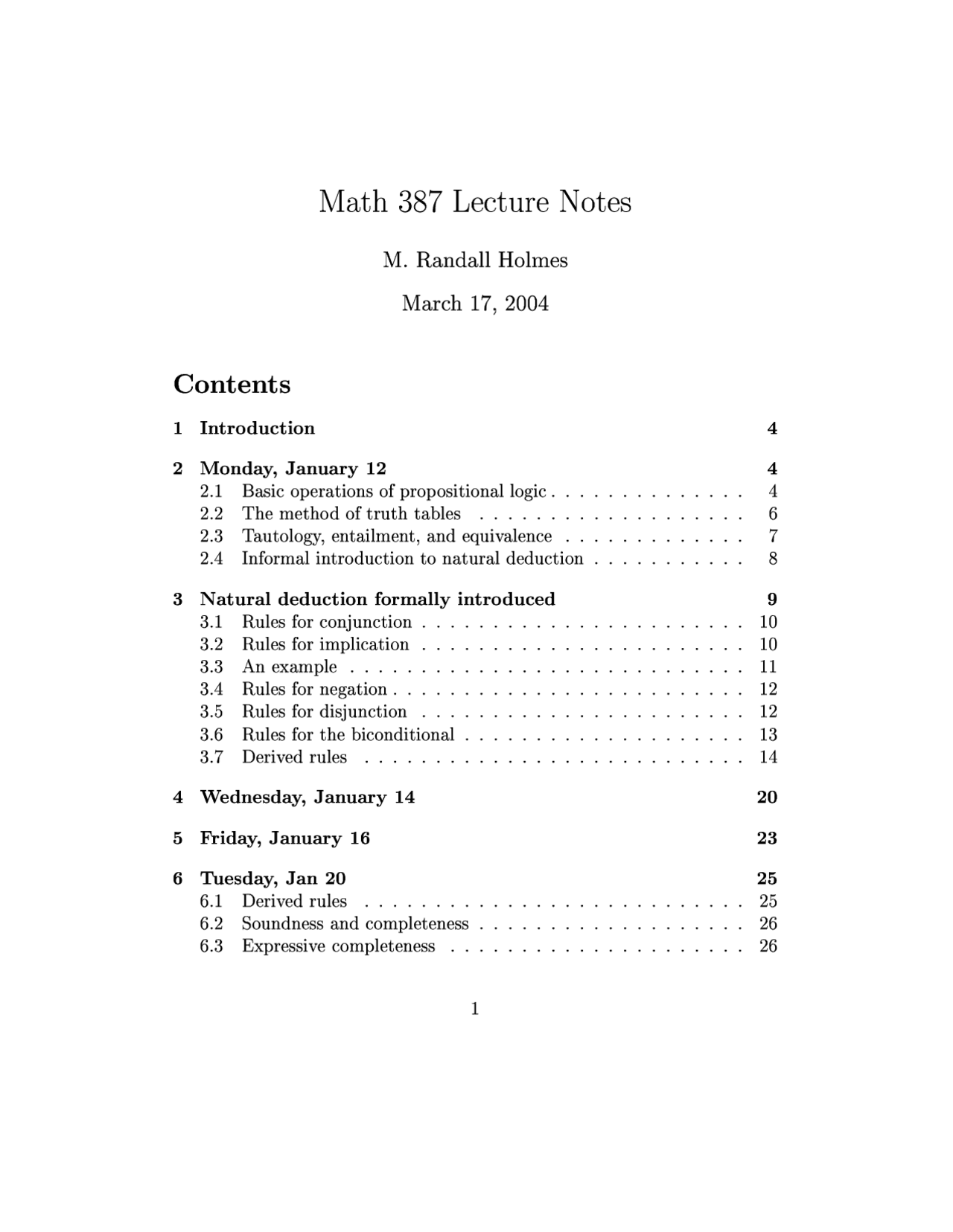 Notes On Discrete And Foundational Mathematics Math 387 Docsity