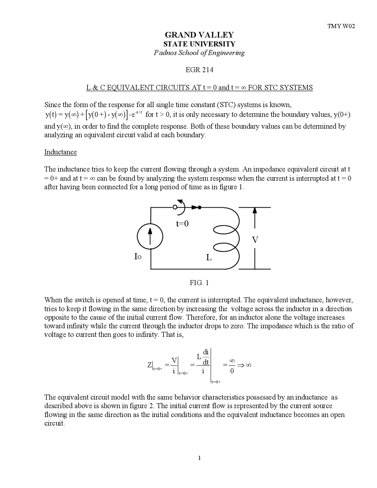 Lecture Notes On Equivalent Circuits Circuit Analysis I Egr 214