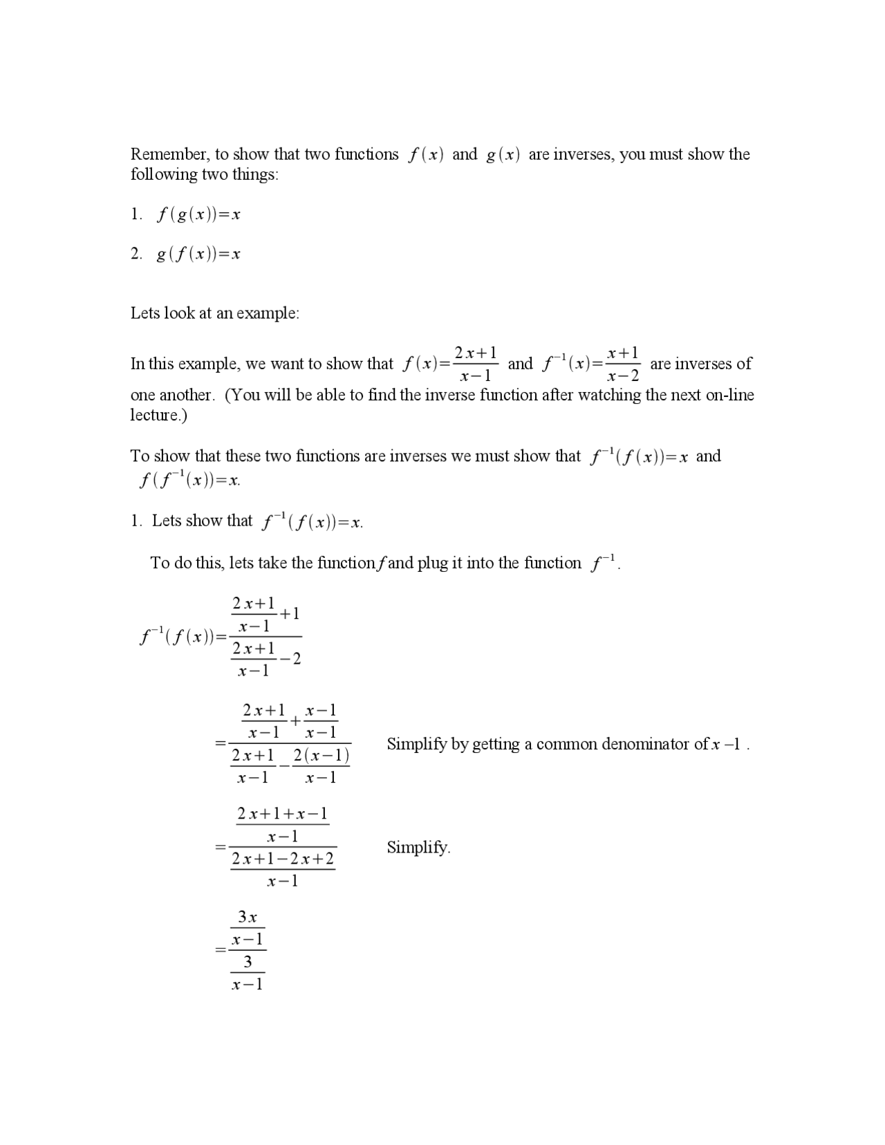 Solved Example for Assignment 12 - Pre-calculus Algebra and Analytic ...