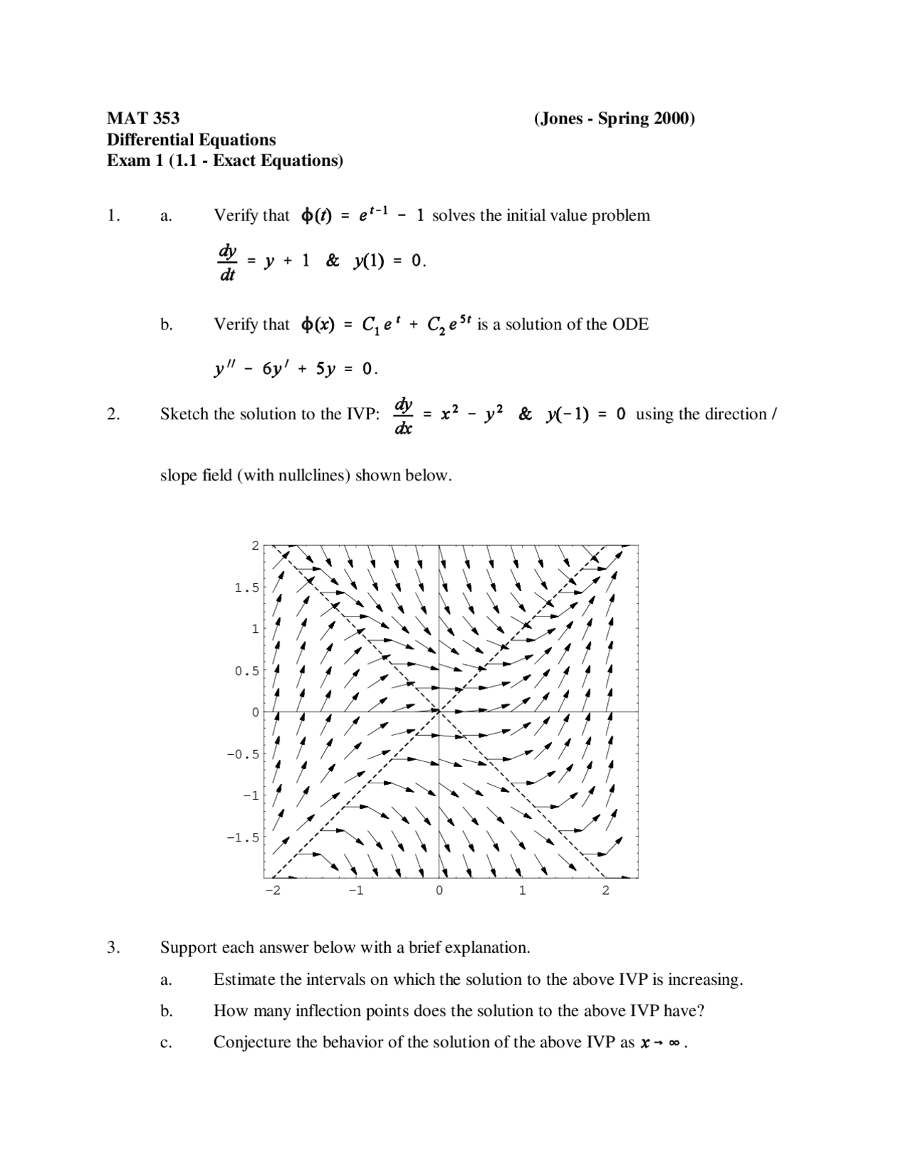 8 Solved Questions To Estimate The Intervals Exam 1 Mat 353 Docsity