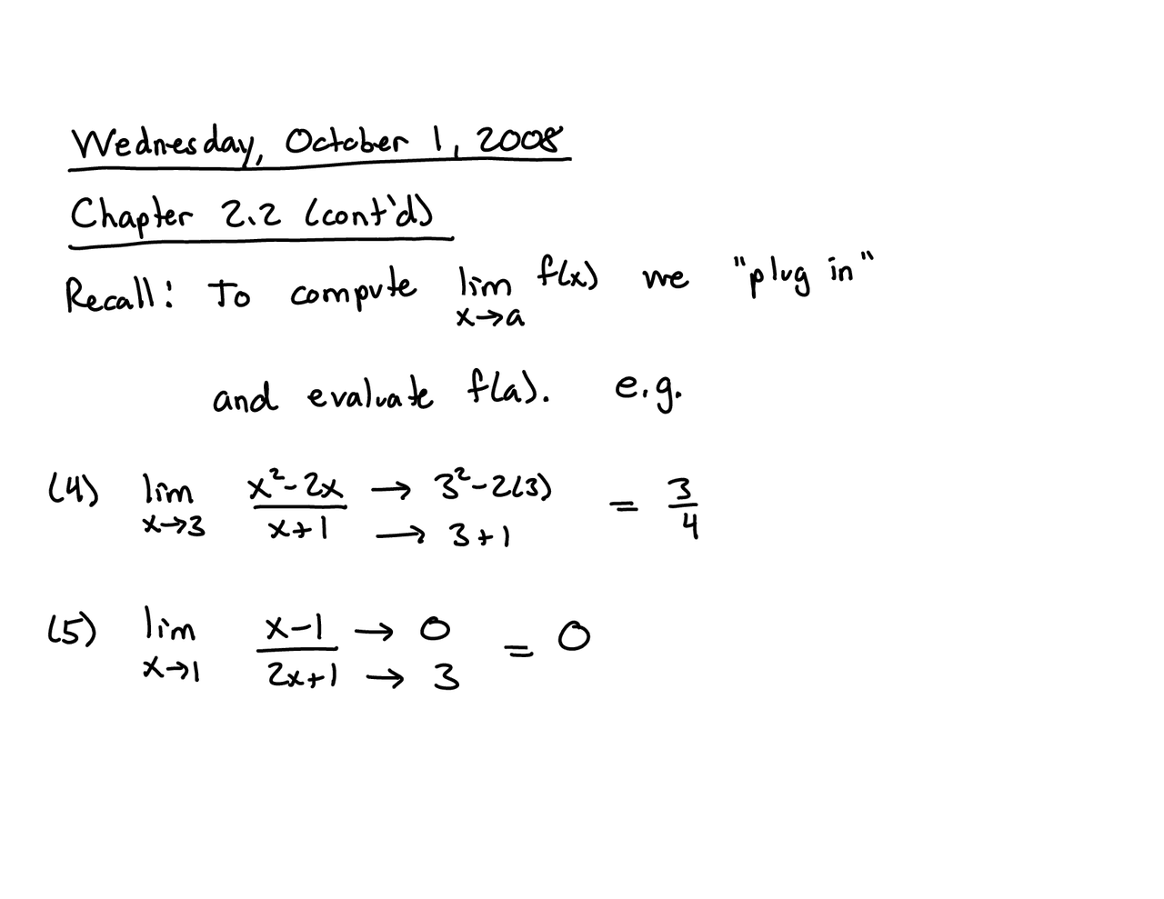 Handwritten Notes On Calculus I Math 121 Docsity
