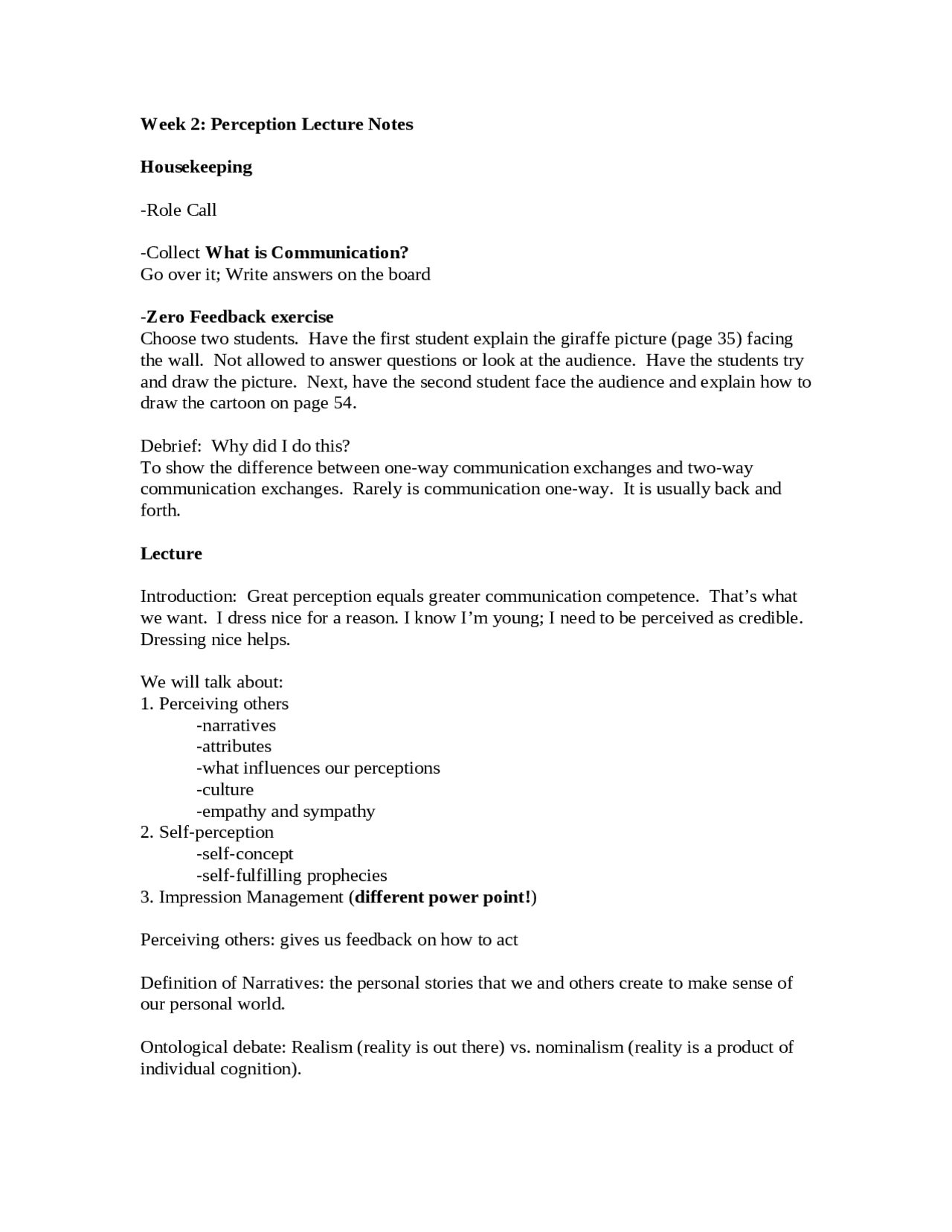 What Is Communication Introduction To Human Communication Notes Hcom 100 Docsity