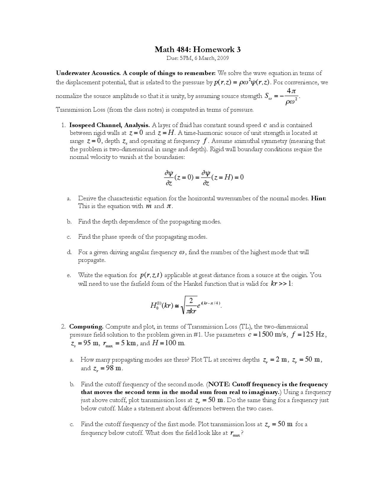 Practice Homework 3 Mathematical And Computer Modeling Math 484