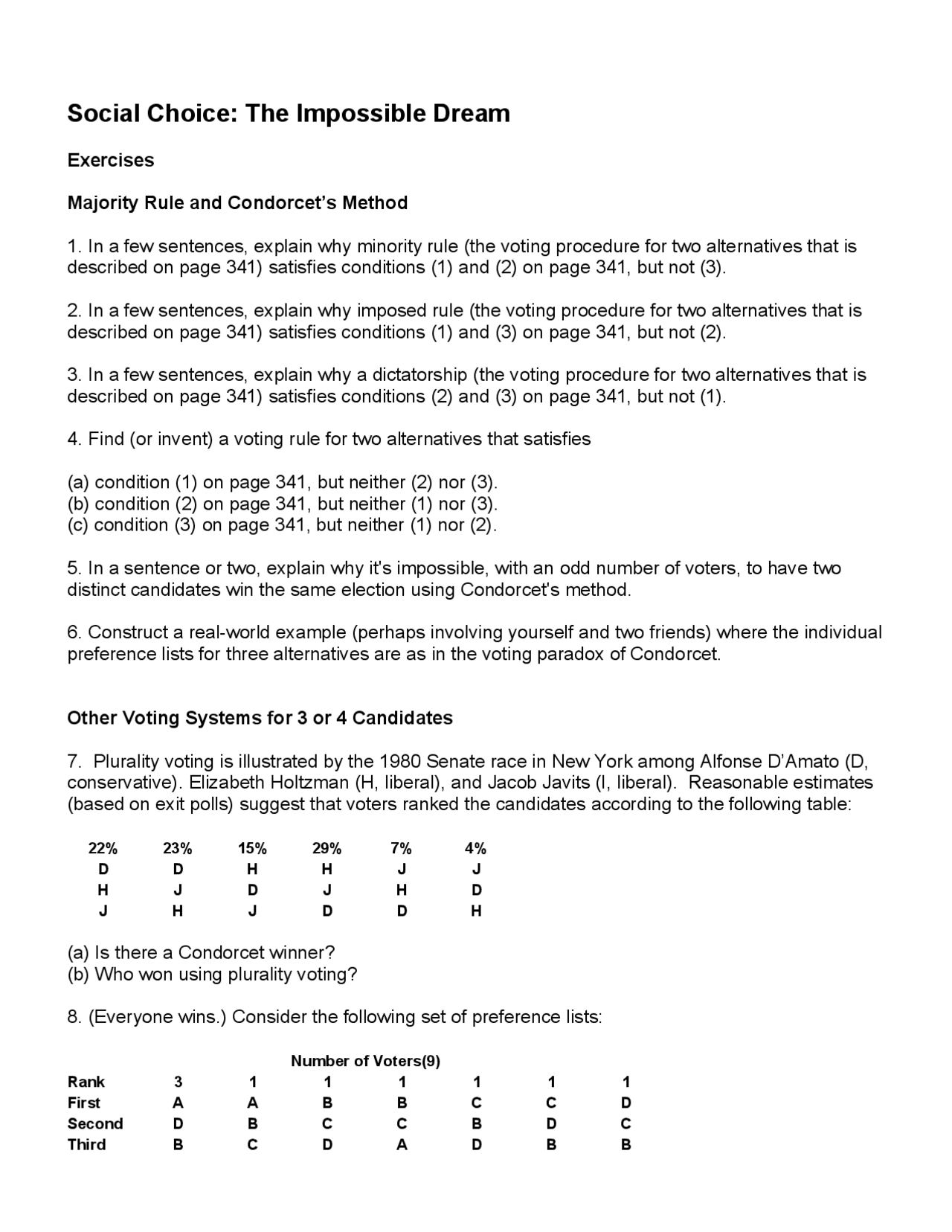 Introduction To Mathematical Thought Class Notes Math 124 Docsity