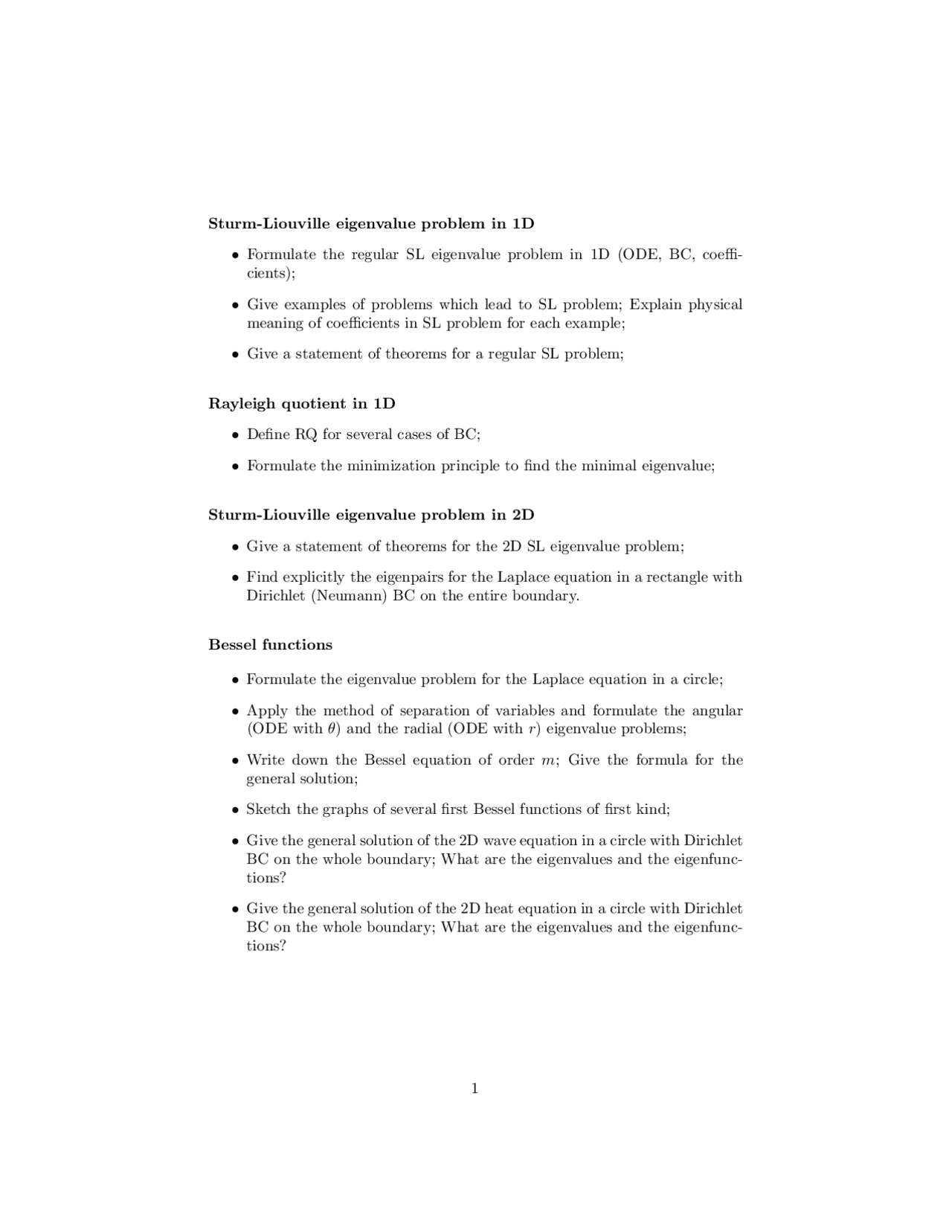 Bessel Functions in Introduction to Partial Differential Equations ...
