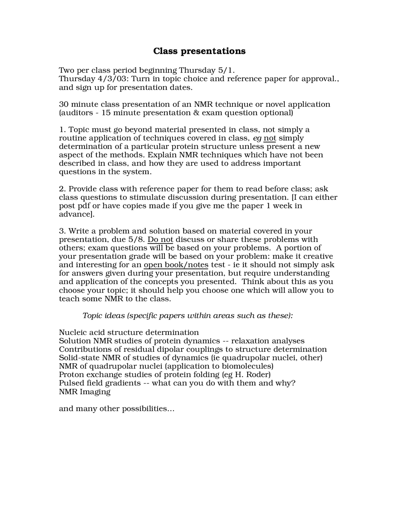 Class Presentations - Chemistry Spectroscopy - Paper 1 | CHEM 777 - Docsity