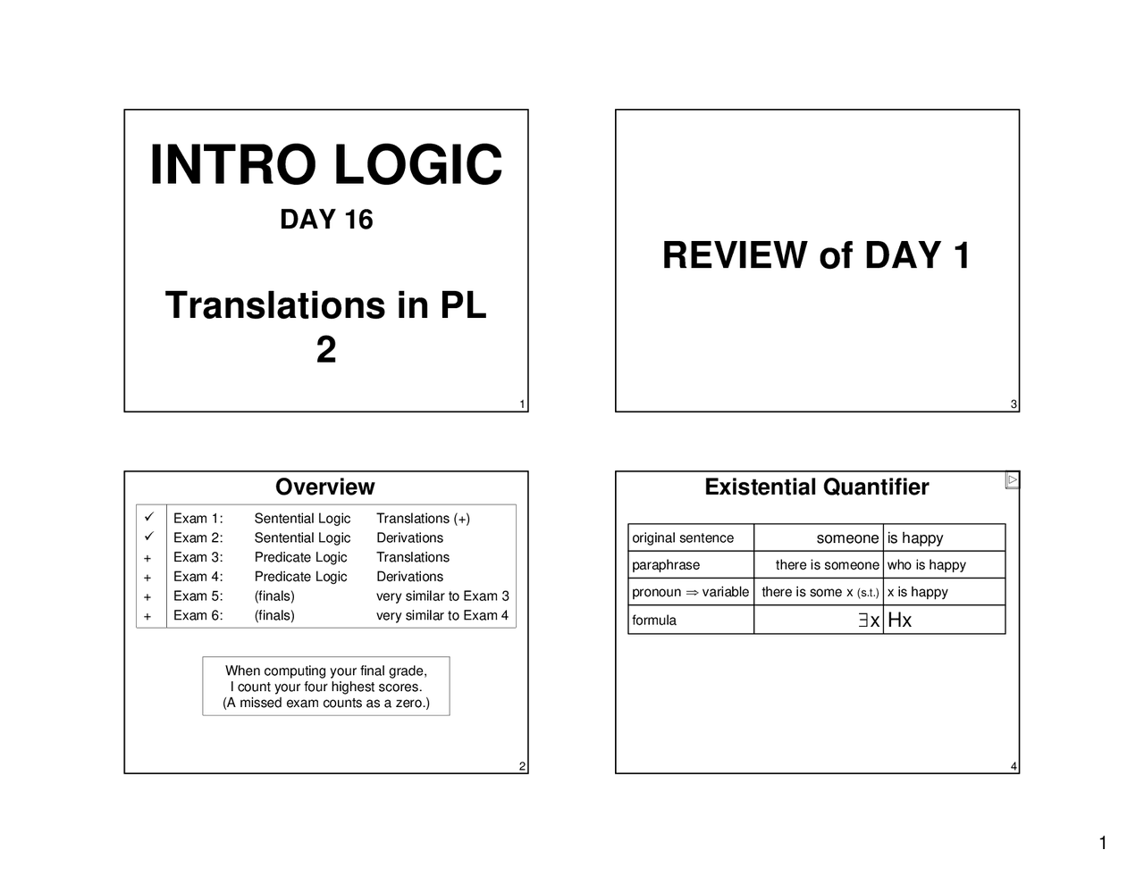 Exam 1 Introduction To Logic Phil 110 Docsity