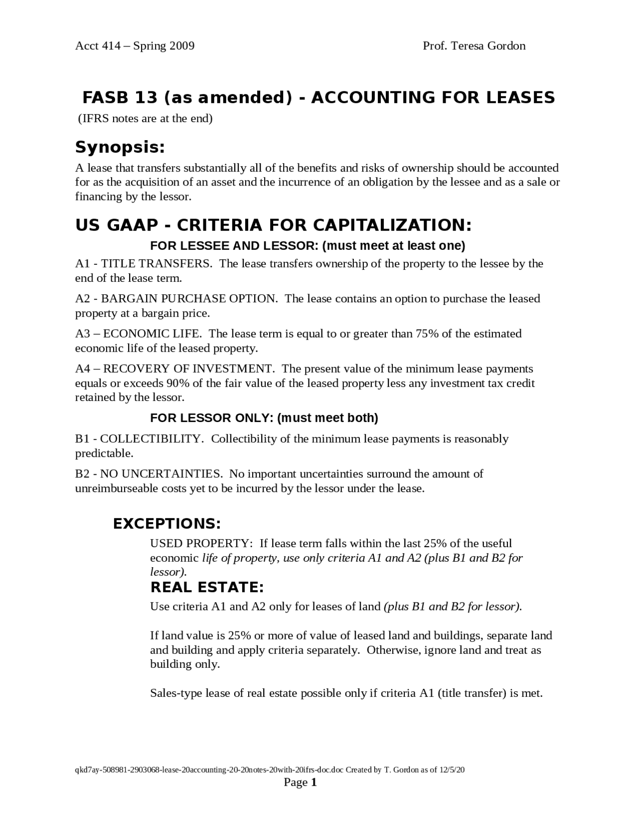 Accounting for Leases - Intermediate Financial Accounting II - Notes ...