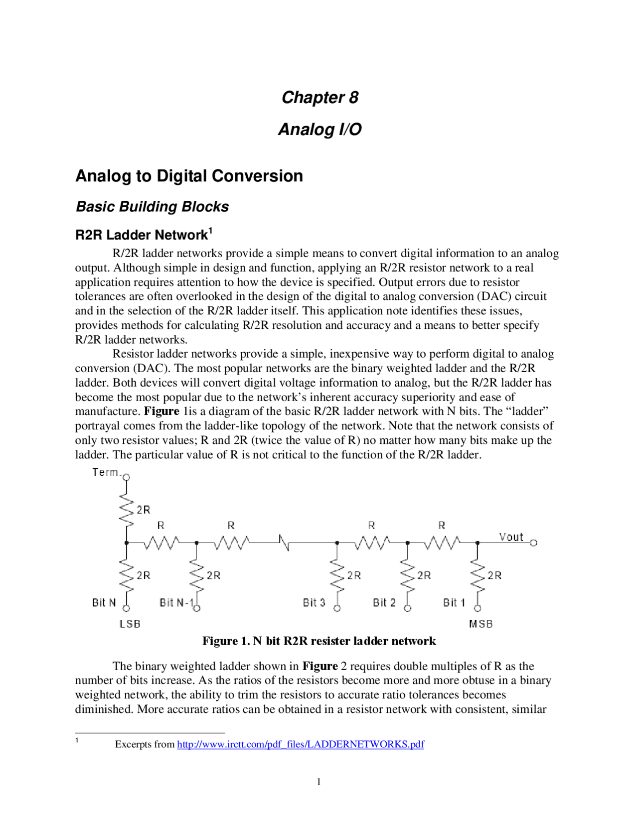 R2r Ladder Network Basics Of Microcontrollers Ece 340 Docsity