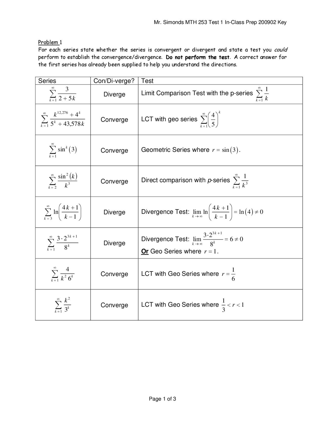 4 Solved Problems For Examination 1 Calculus Iii Mth 253 Docsity