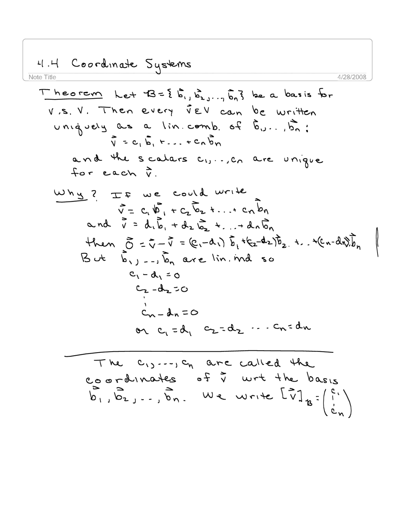 Coordinate Systems Lecture Notes Math 221 Docsity