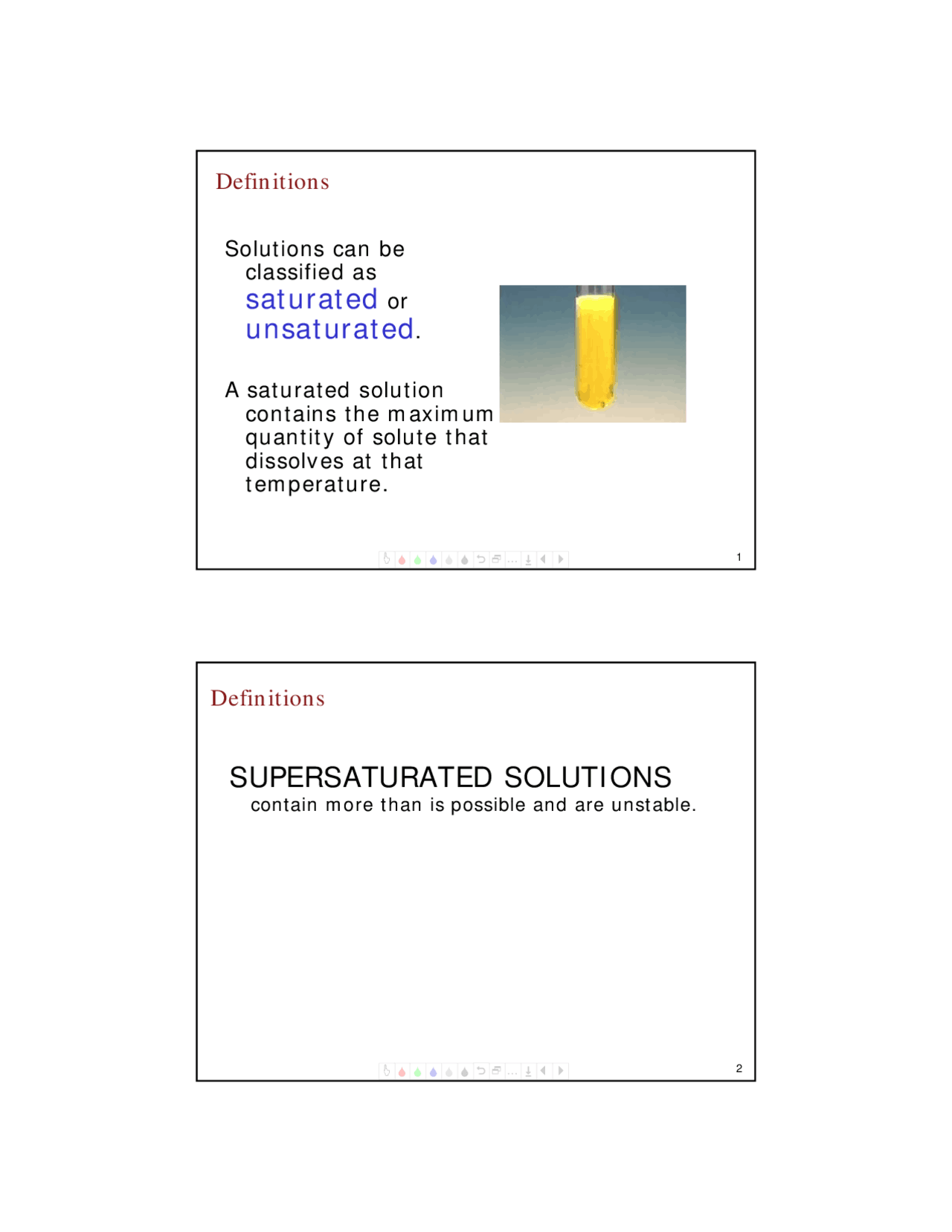 Solutions Classification Lecture Slides Chem 112 Docsity