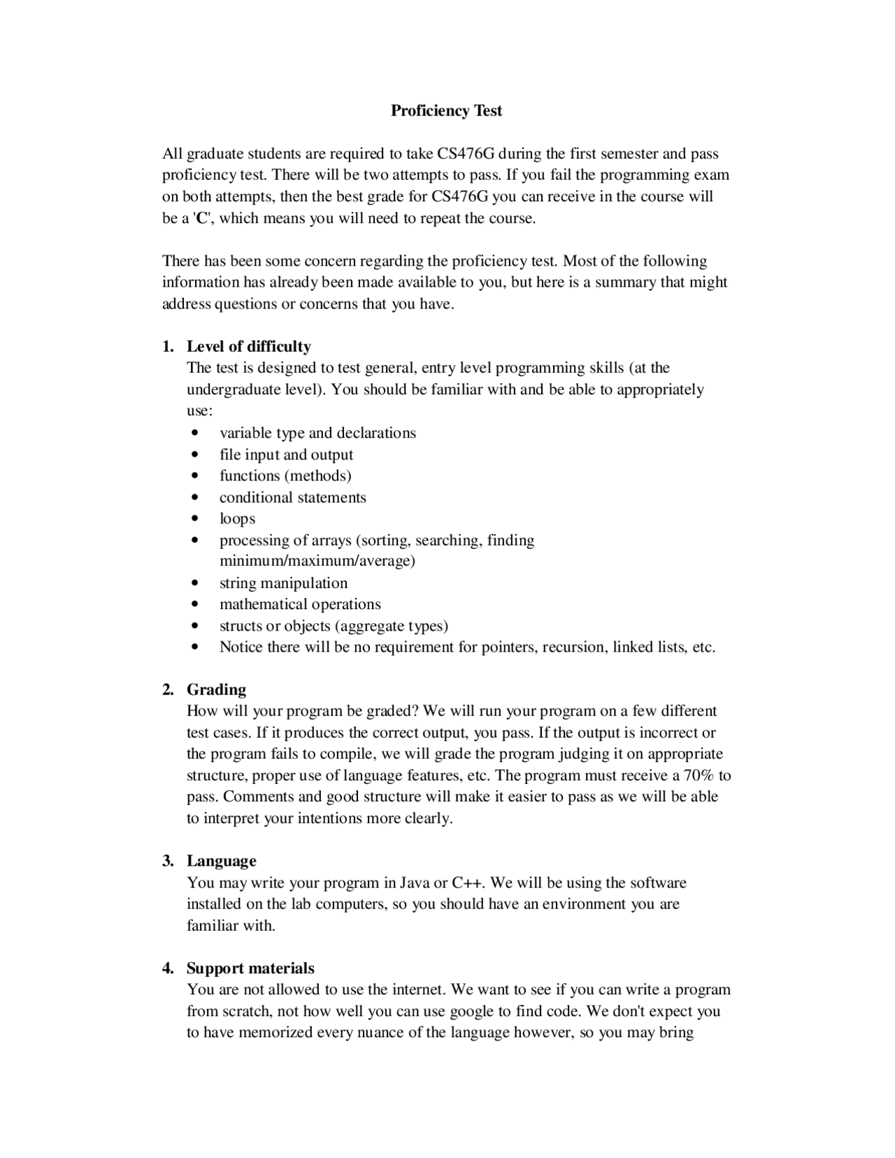 Proficiency Test Research Methods In Computer Science CS 476G Docsity proficiency-test-research-methods-in-computer-science-cs-476g-docsity