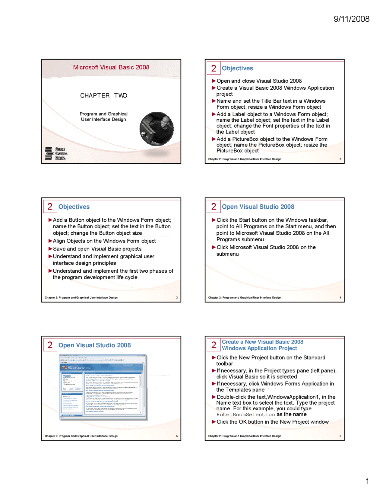 Program And Graphical User Interface Design Lecture Slides Bcis
