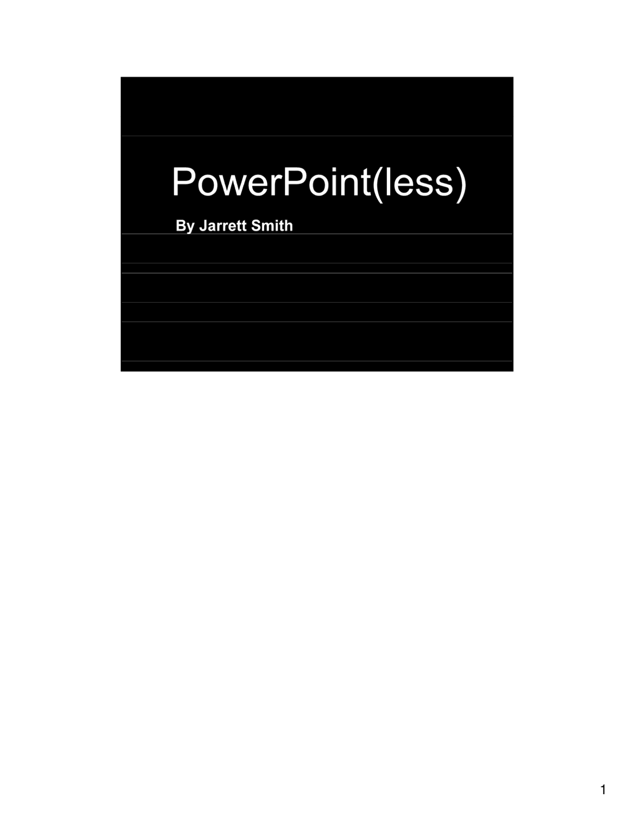 Lecture Slides On Powerpointless Geog 4800 Docsity