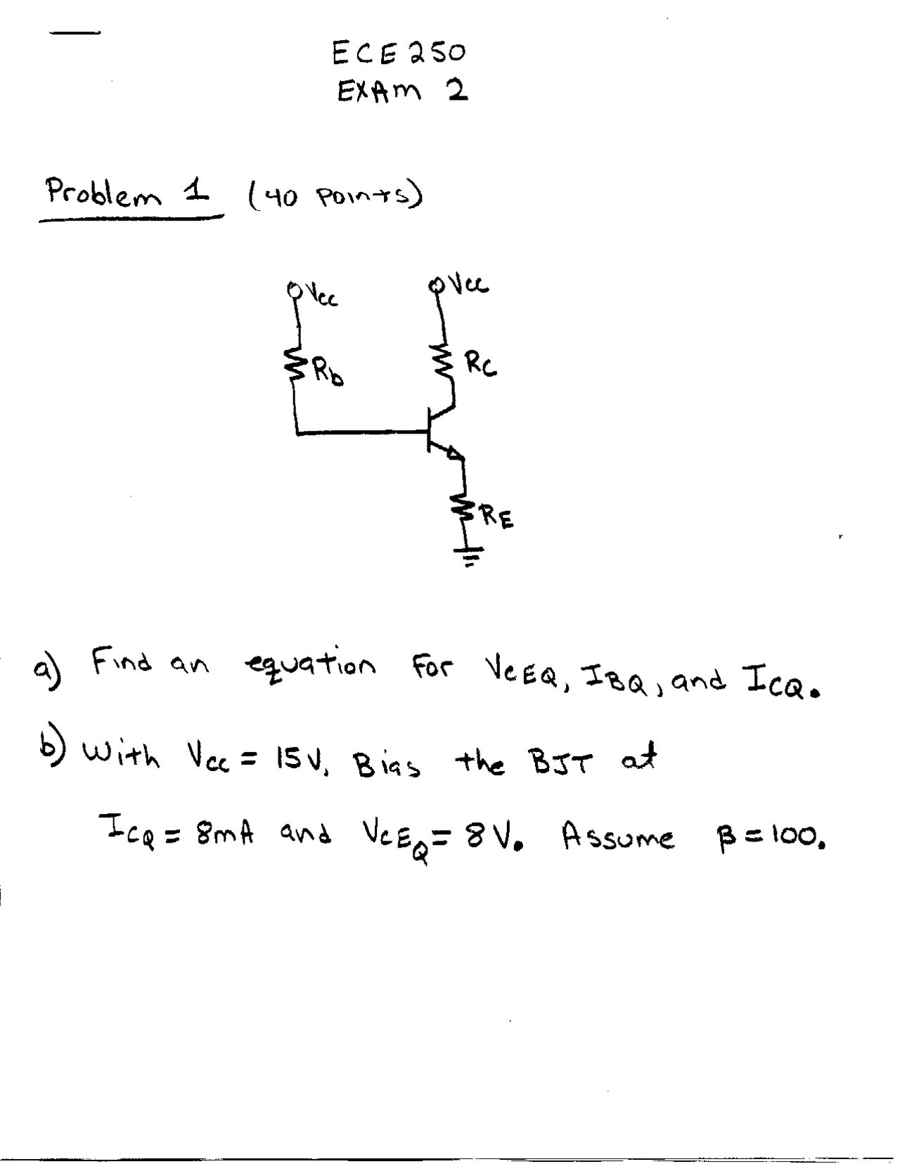 Solved Problems For Examination 2 Electronic Device Modeling Ece