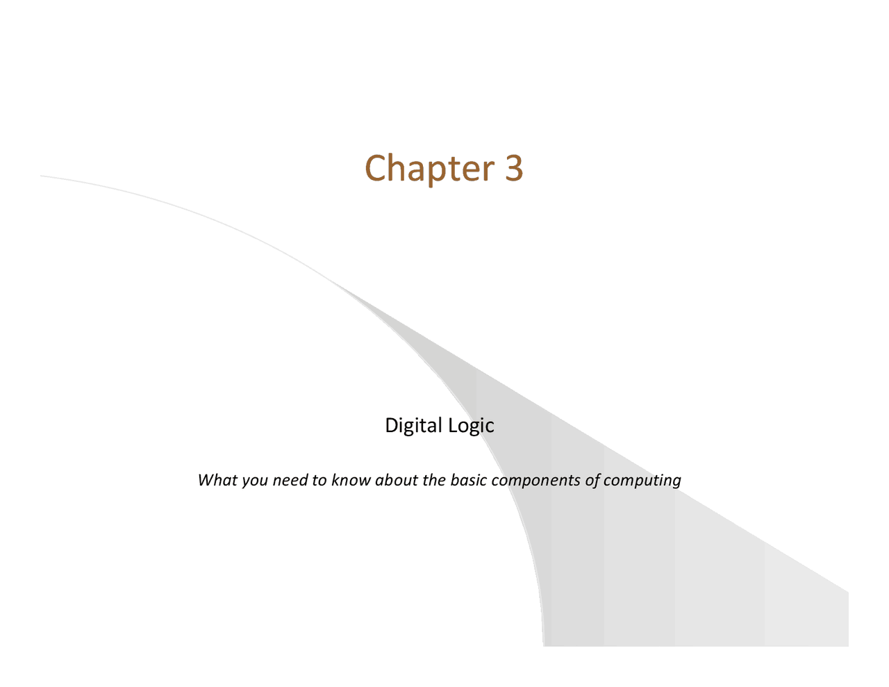 Digital Logic Lecture Slides Computer Organization Ceg 320 Docsity