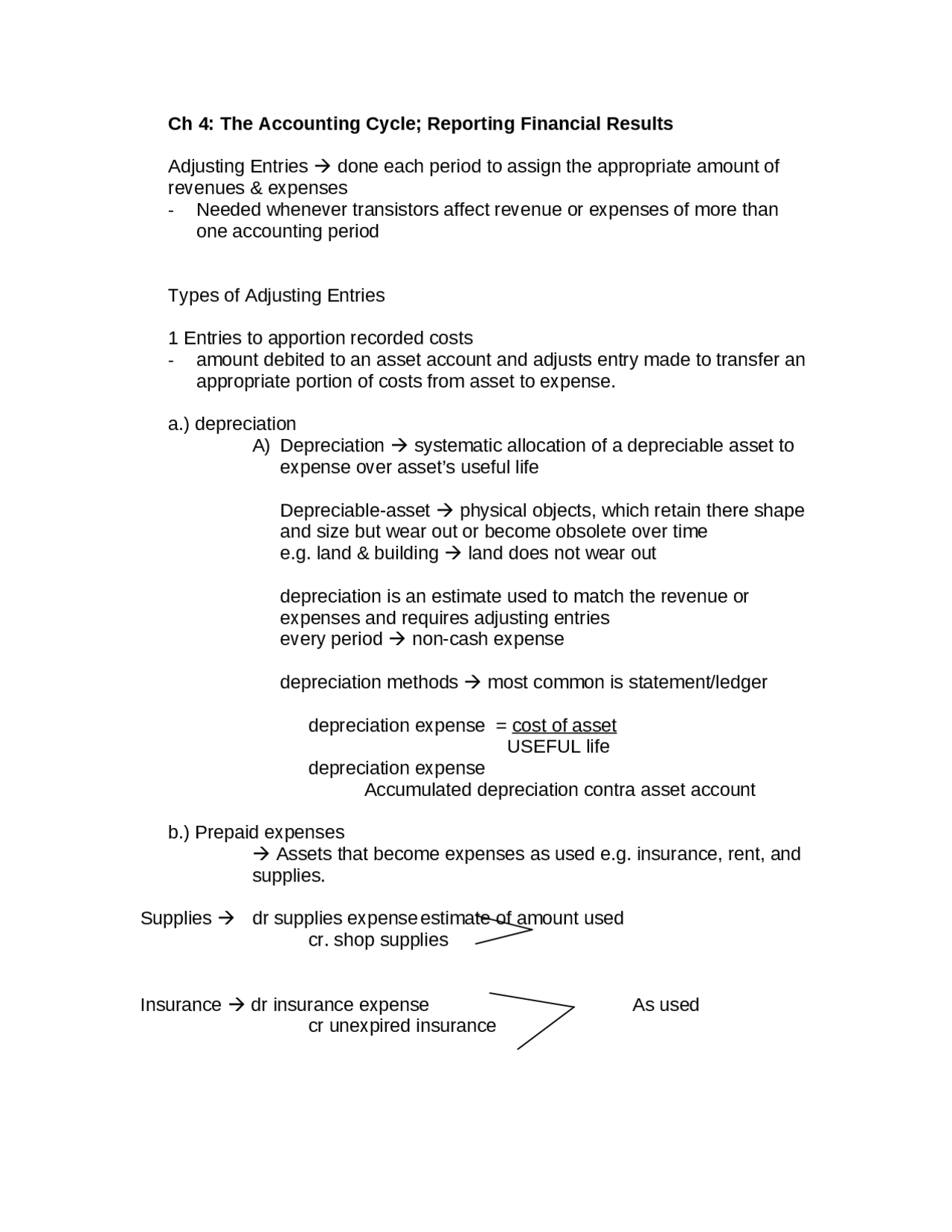 The Accounting Cycle Reporting Financial Results Notes Acct 115