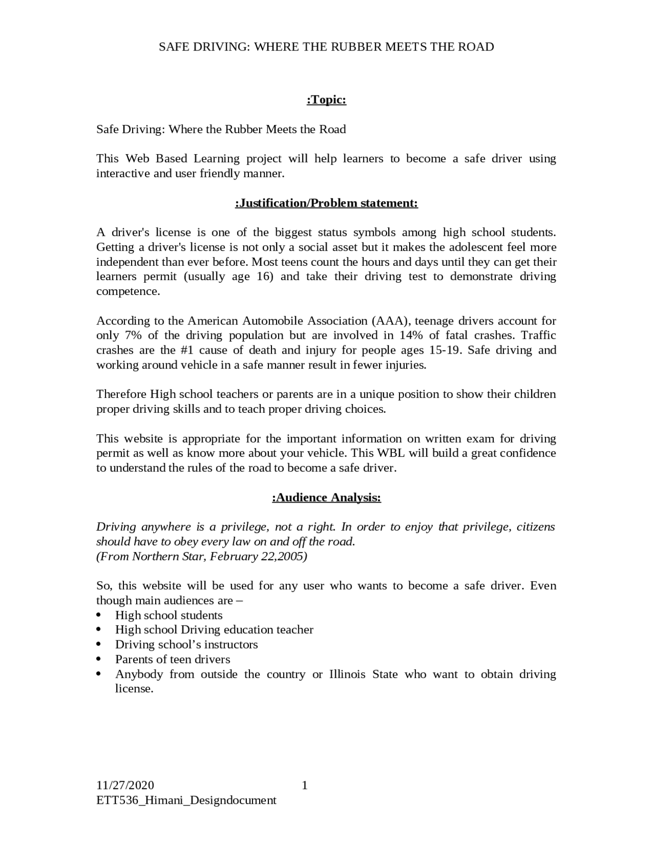 Interactive Safe Driving Website: A Comprehensive Resource for Teens ...