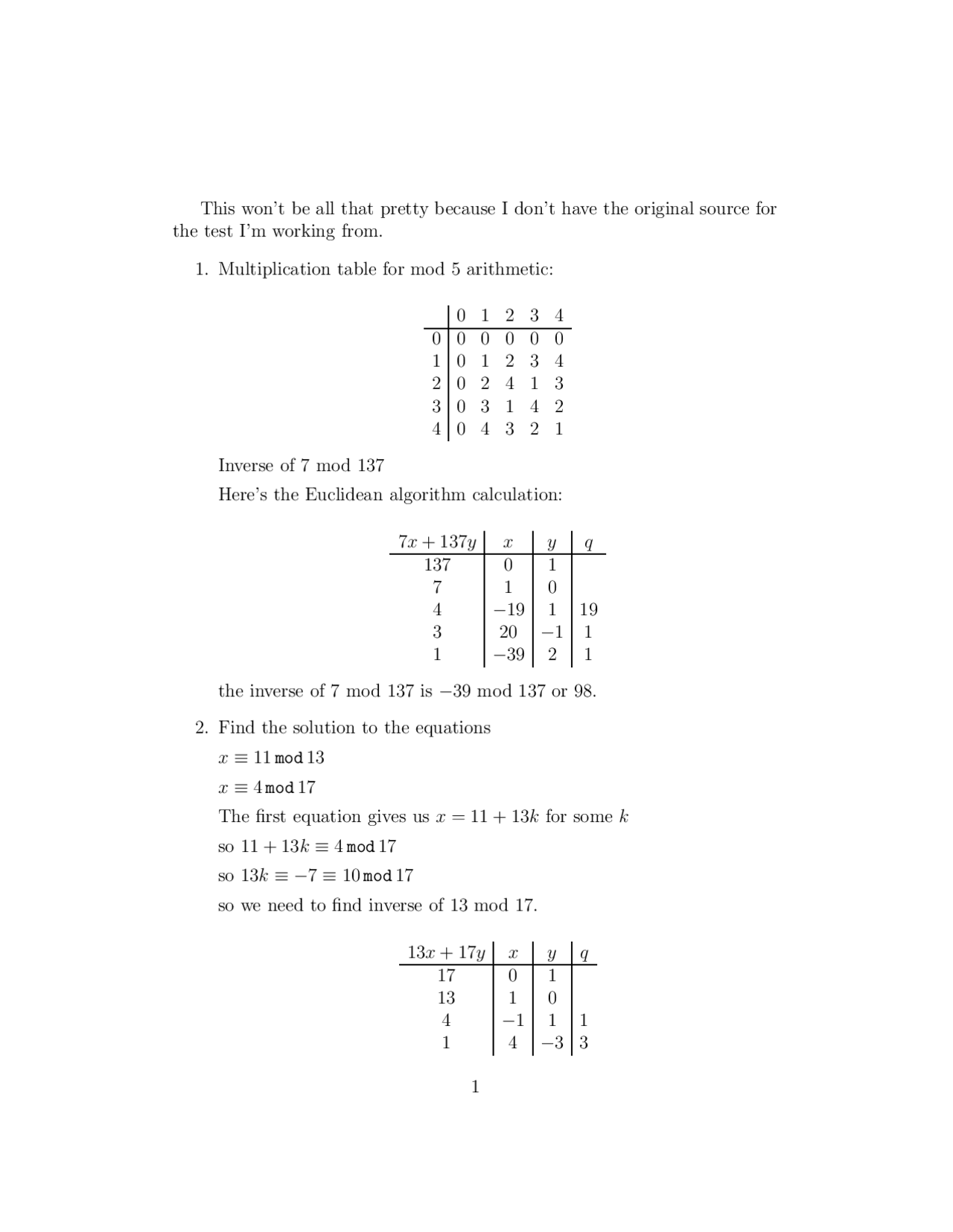 9 Questions Exam 2 - Discrete and Foundational Mathematics I | MATH 187 - Docsity