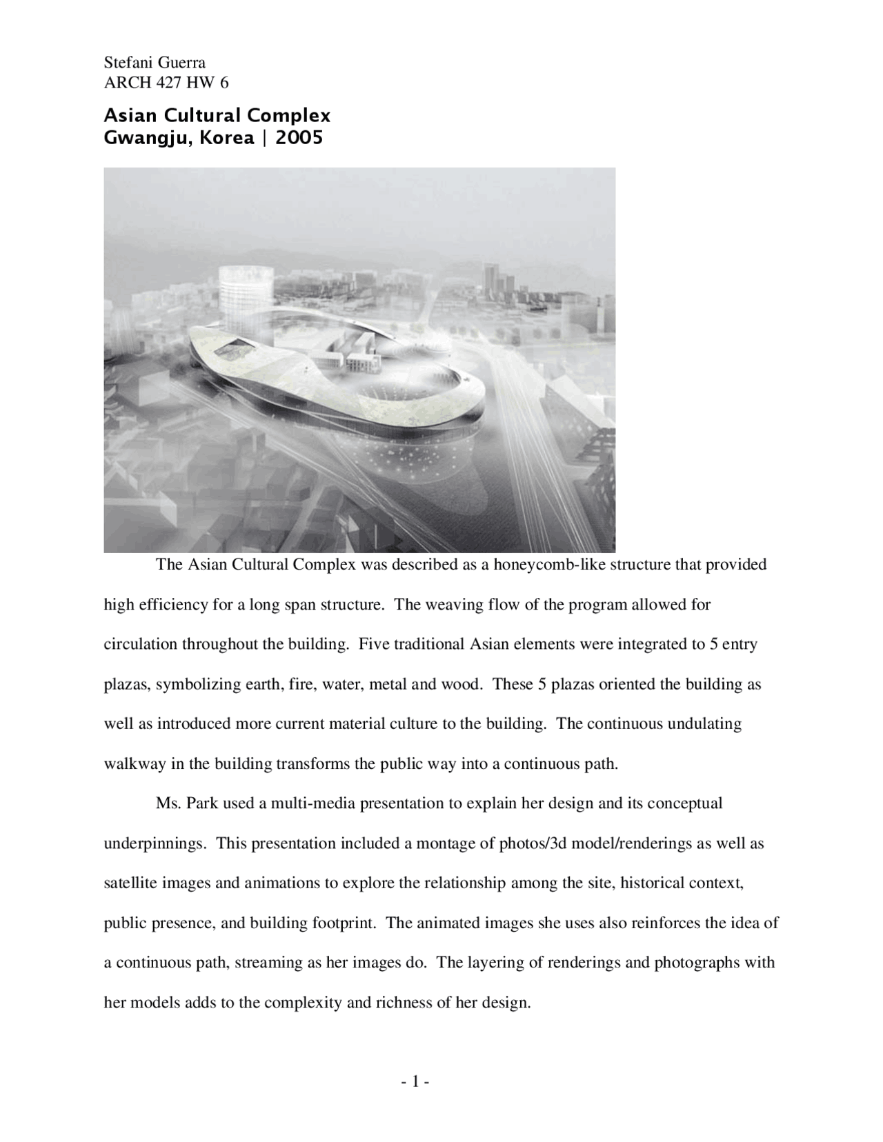 Homework 6 On Advanced Architectural Computing Arch 427 Docsity