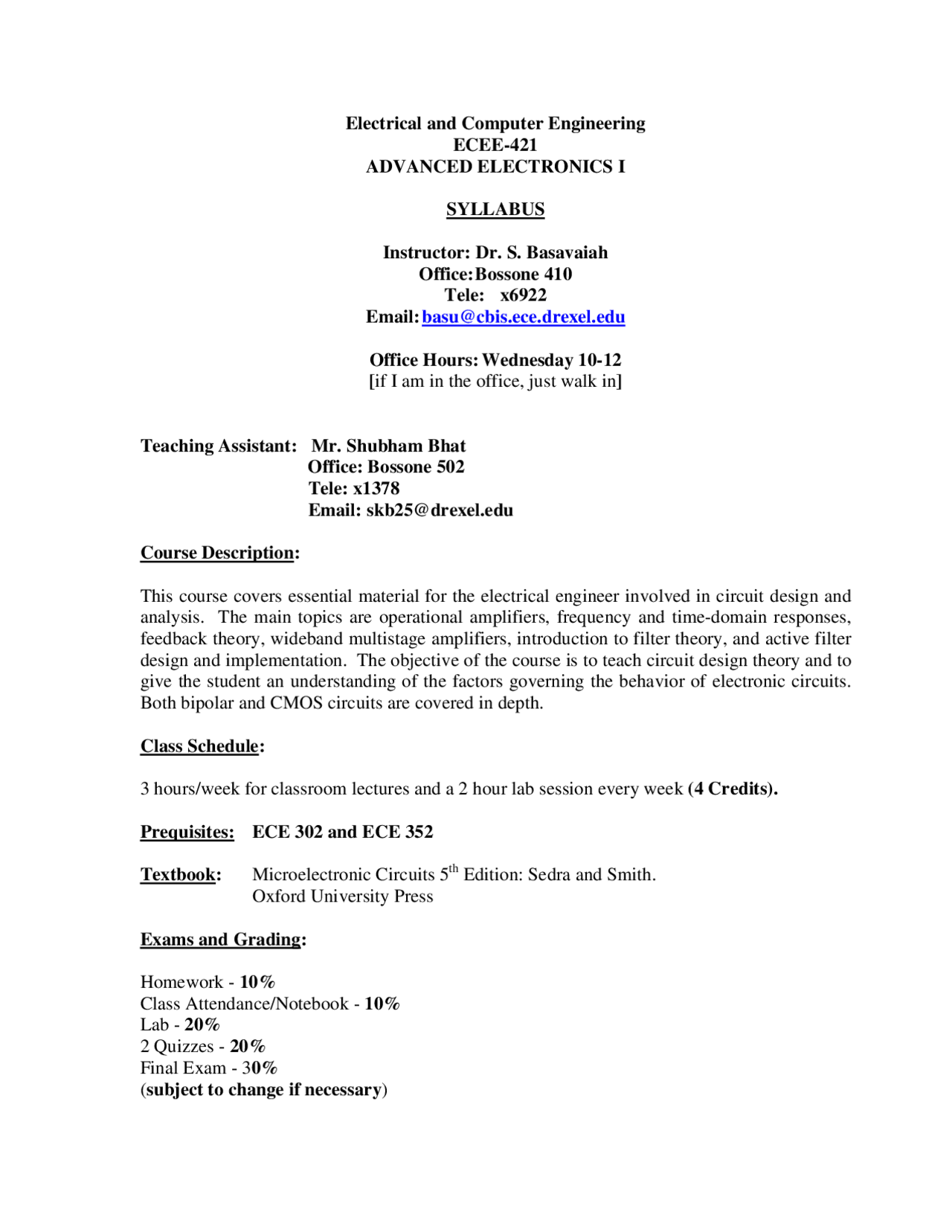 Electronic Circuits 2 Syllabus Wiring Draw And Schematic