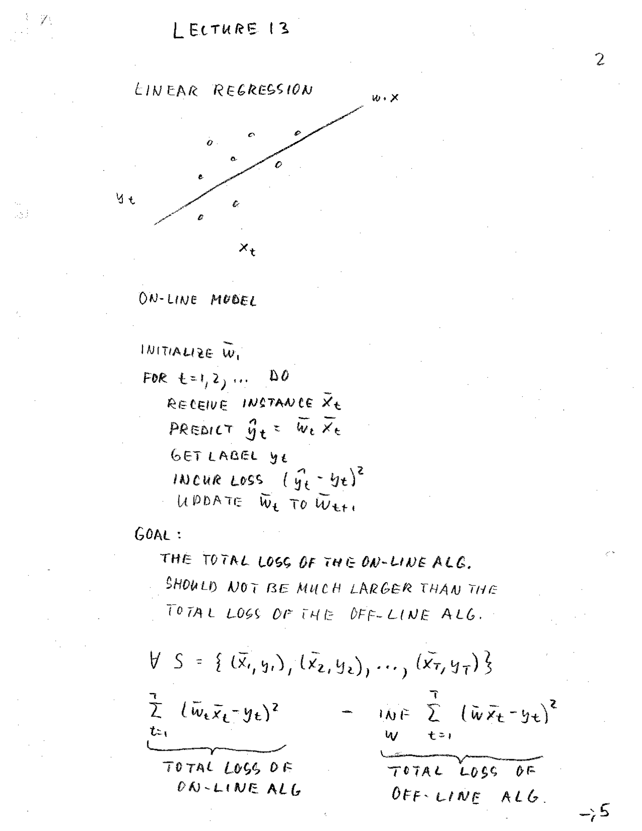 Handout Notes On Linear Regression Cmps 290 Docsity