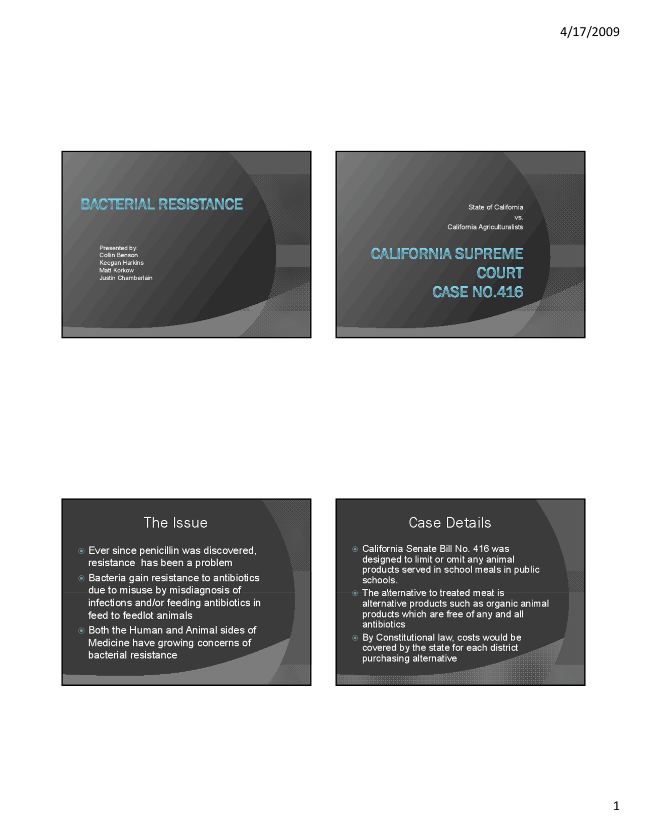Lecture Slides On Bacterial Resistance Patb 4110 Docsity