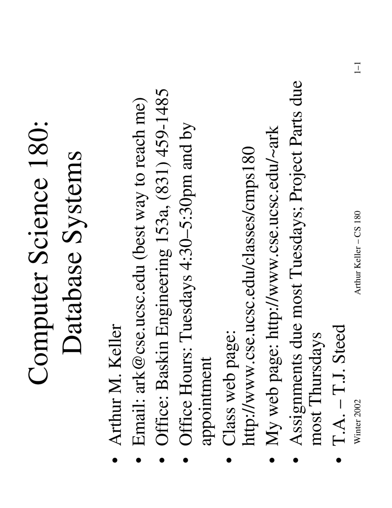 Lecture Slides On What Is Database Management System Cmps 180 Docsity
