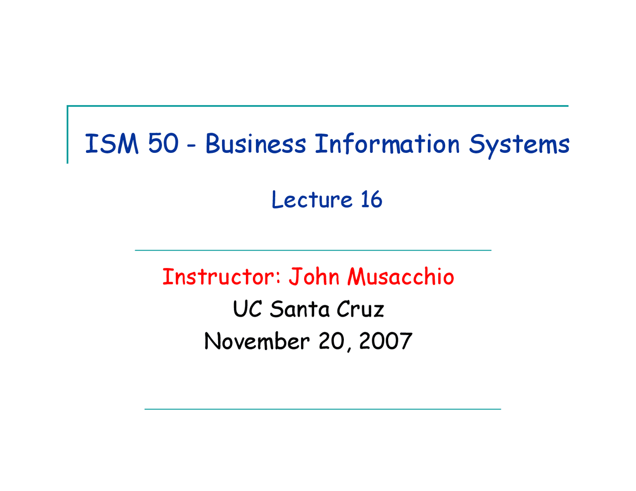 My Structured Query Language Markup Languages Slides Ism 50 Docsity