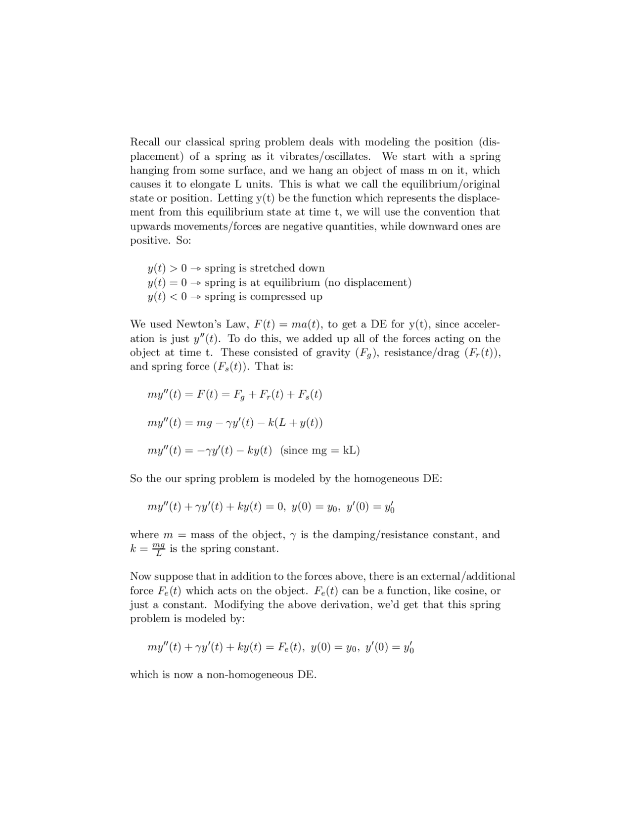 Practice Problems Differential Equationsscience Engineering Math
