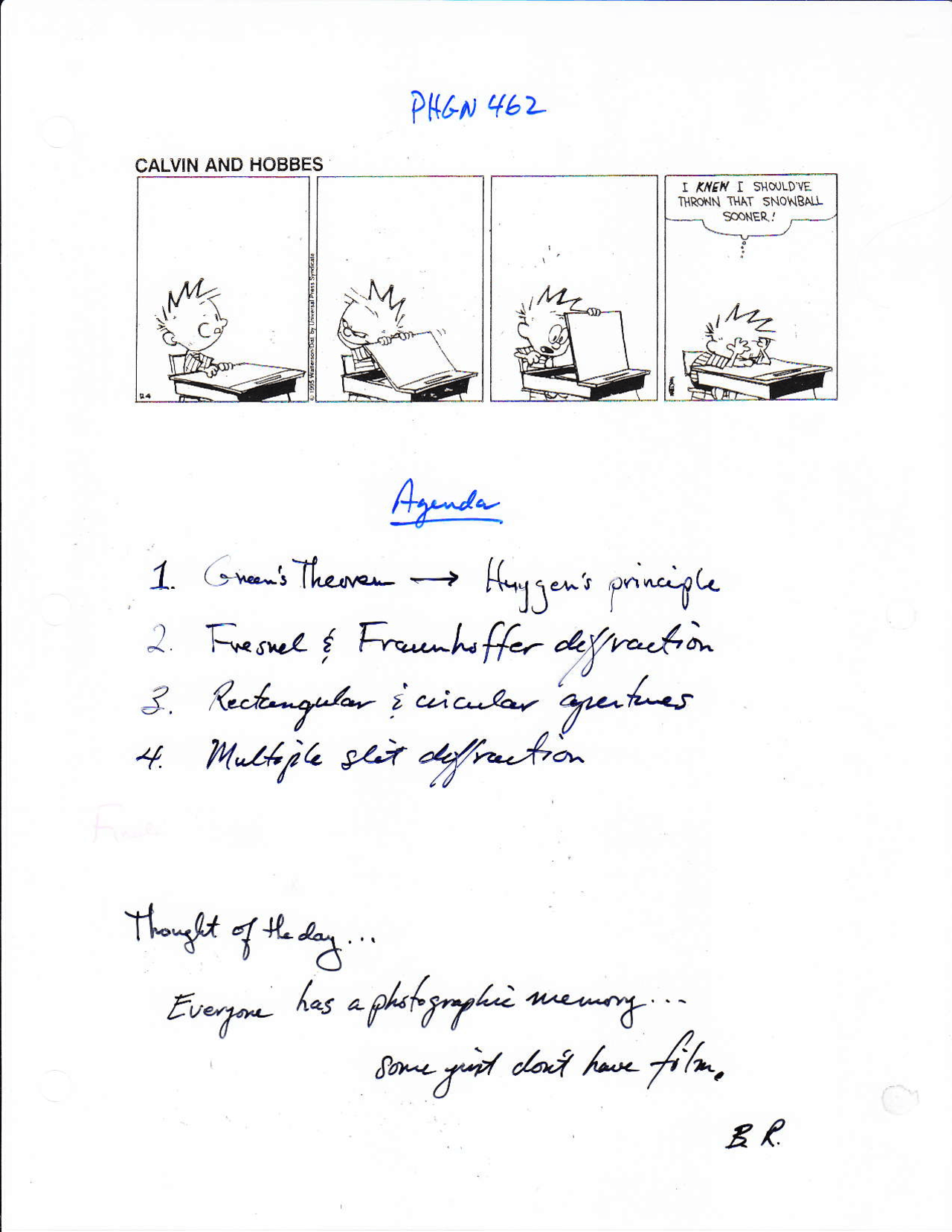 Notes On Multiple Slit Diffraction Advanced Electromagnetism Phgn