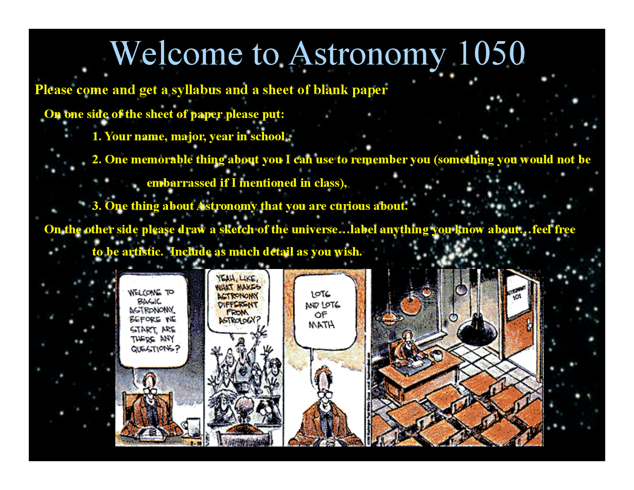 Welcome To Astronomy Lecture Slides Astr 1050 Docsity