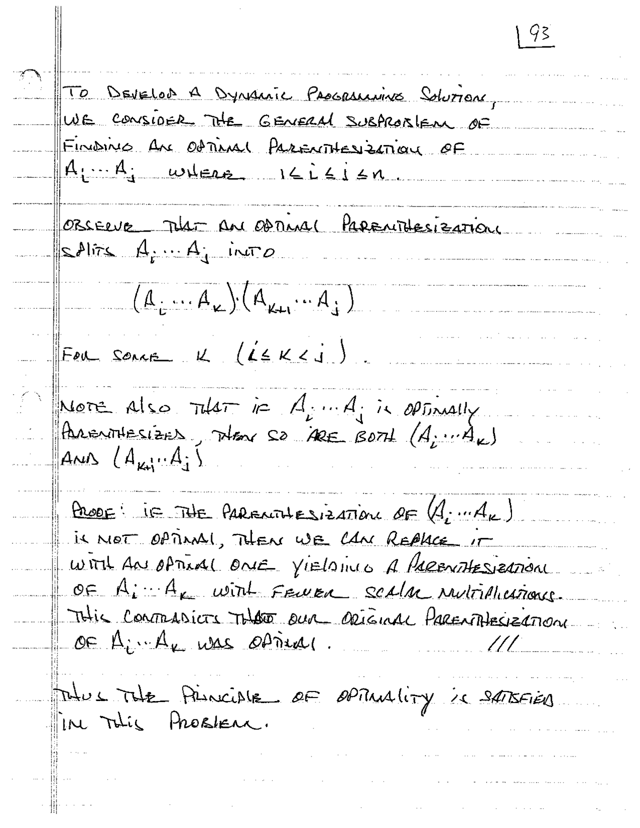 To Develop A Dynamic Programming Solutions Cmps 201 Docsity 