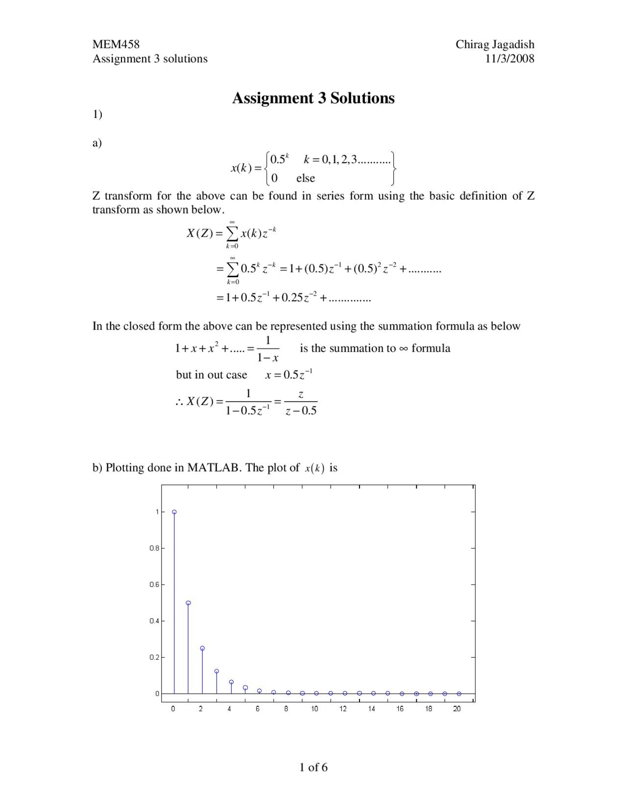 Assignment 3 Solutions For Microprocessor Based Control System I Mem