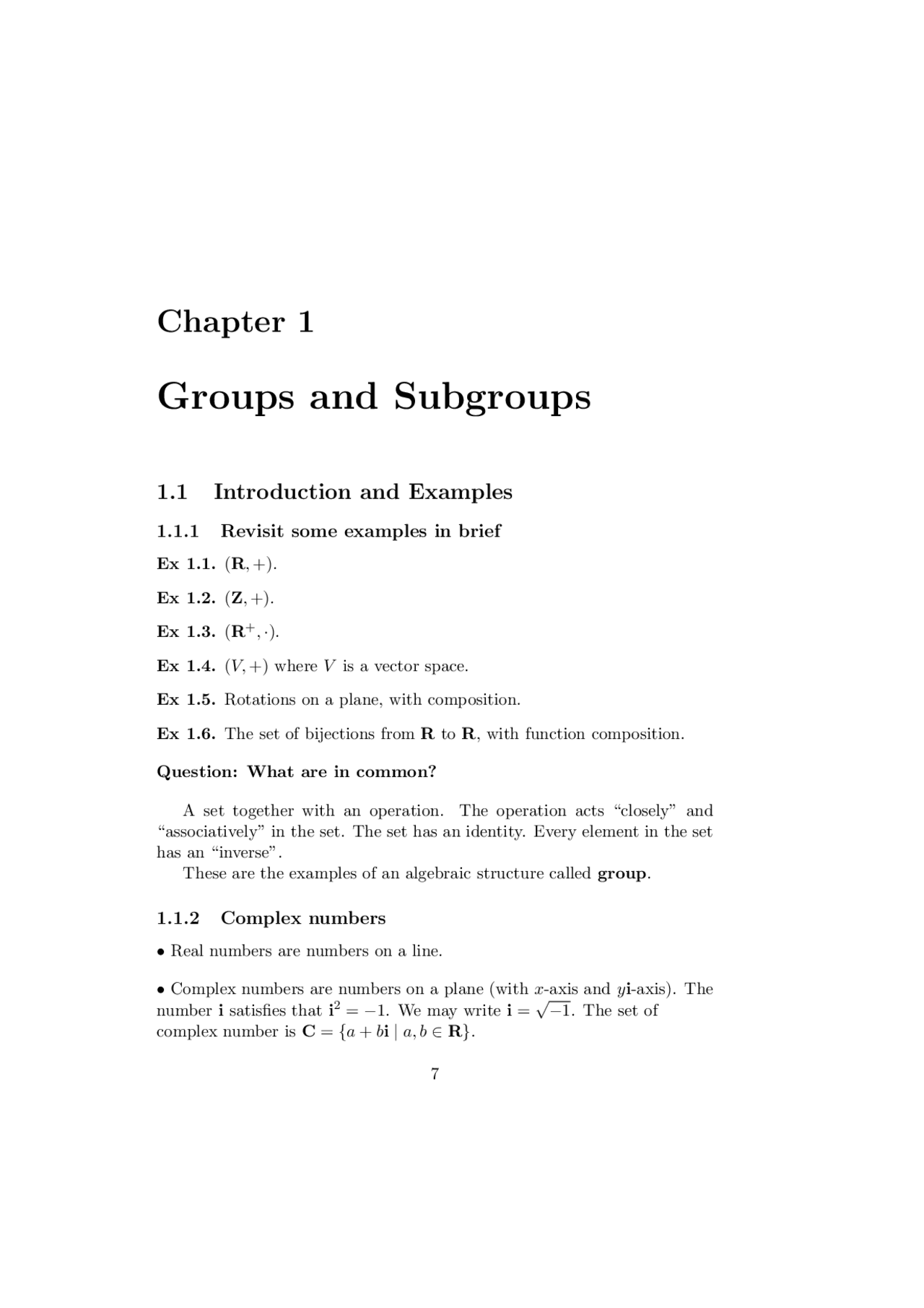 Groups and Subgroups - Introduction to Abstract Algebra I | MATH 5310 - Docsity