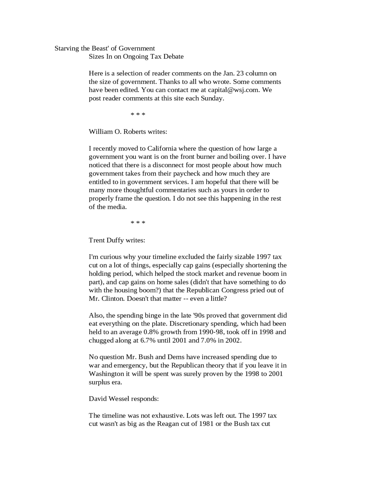Starving the Beast' of Government - Lecture Notes | ECON 420 - Docsity