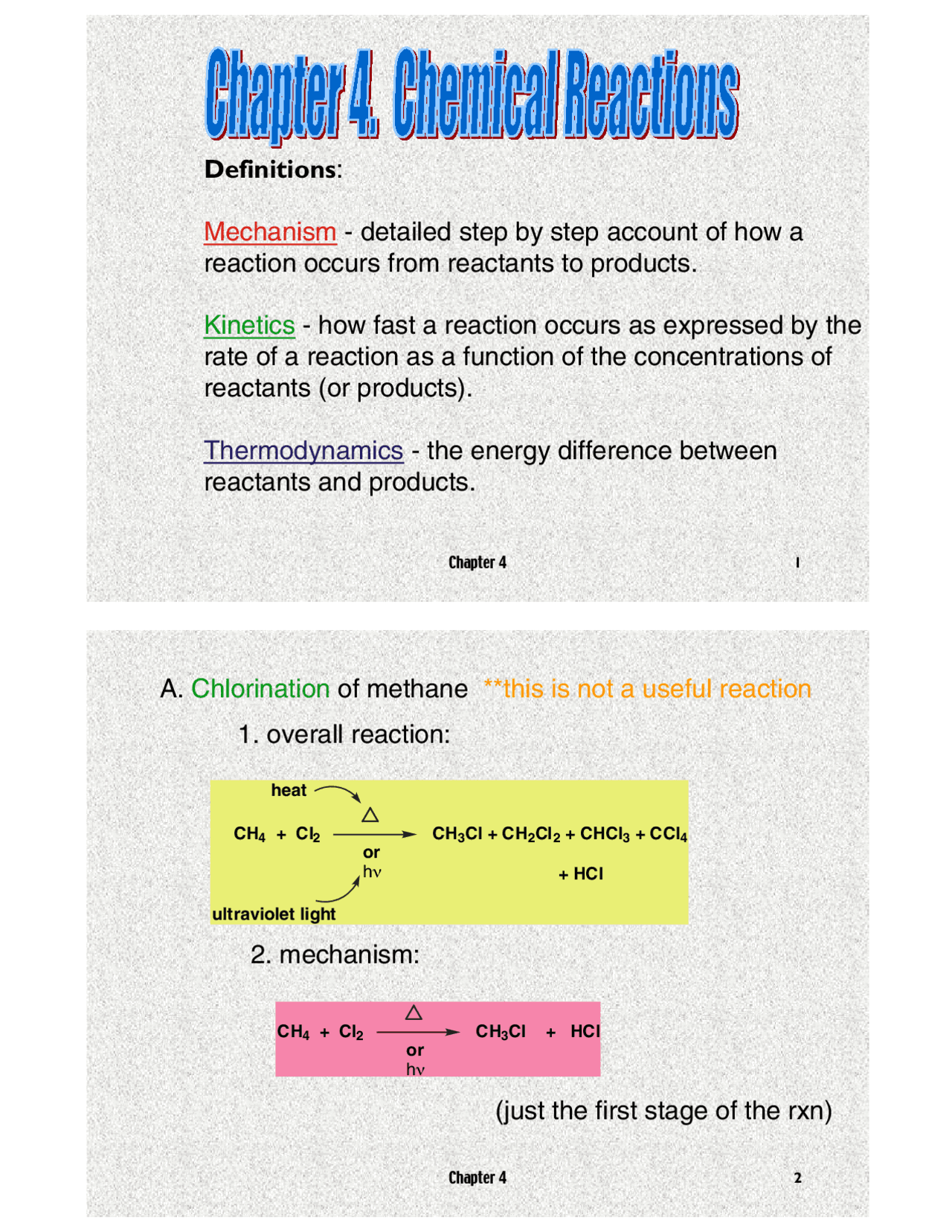 Lecture Notes on Chemical Reactions - Organic Chemistry I | CHEM 3331 ...