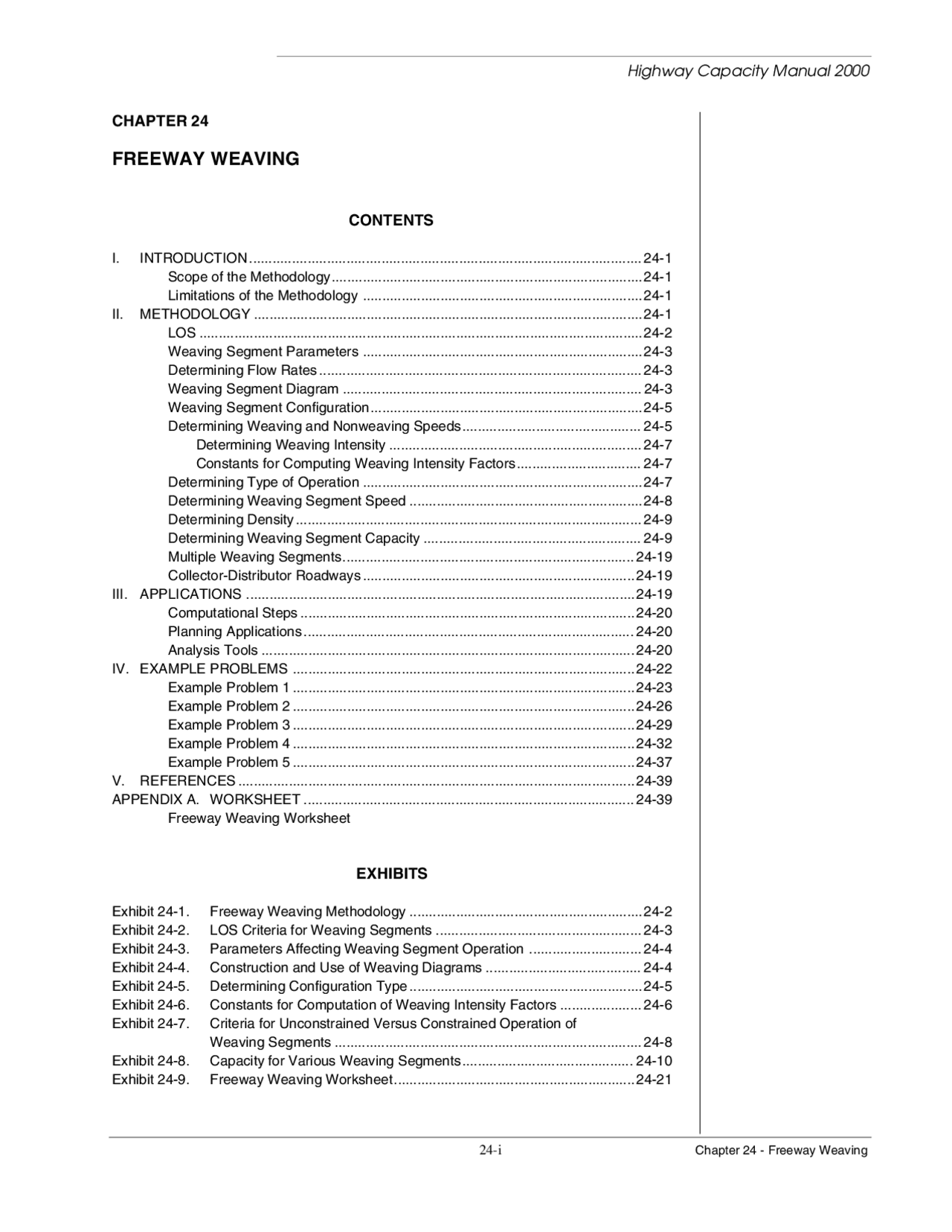 Freeway Weaving - Highway Traffic Operations | CE 578 - Docsity