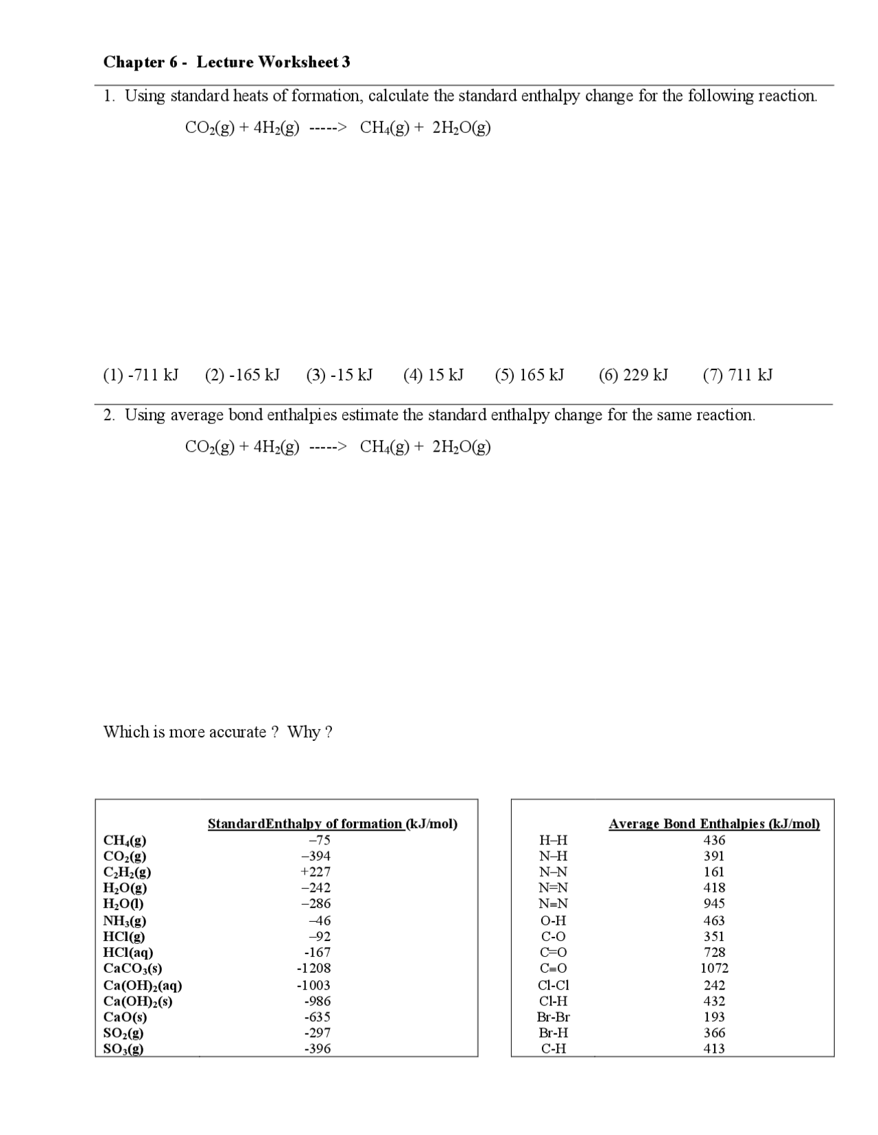 Chapter 6 Lecture Worksheet 3 General Chemistry Ii Chem 122 Docsity