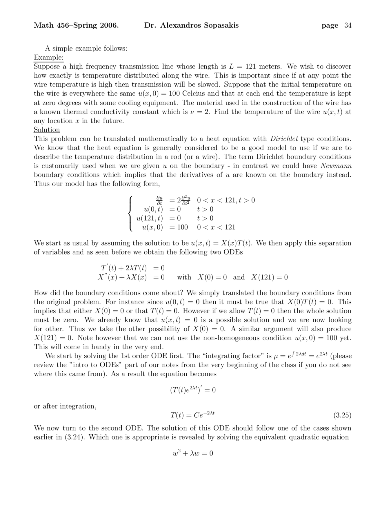 Solved Theorems On Mathematics Modelling Math 456 Docsity