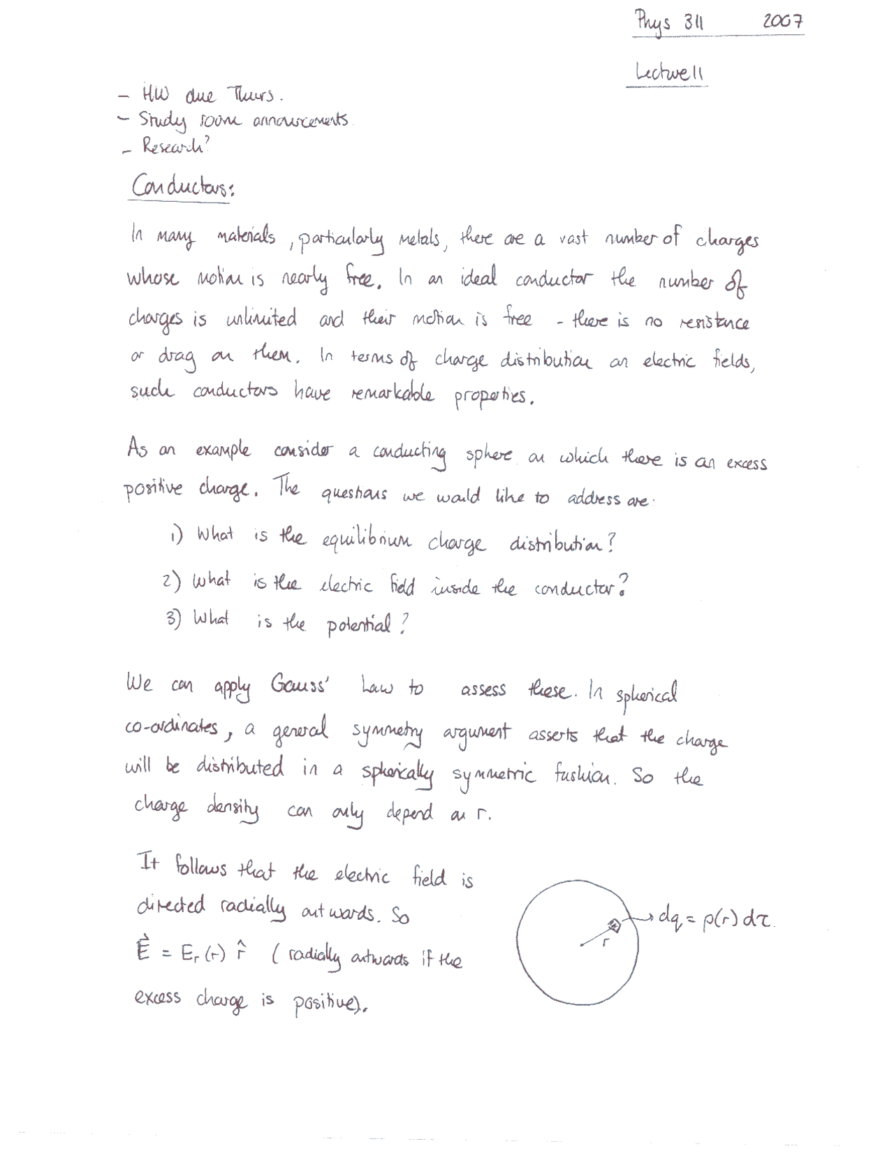Problems With Solution Electromagnetic Theory Phys 311 Docsity